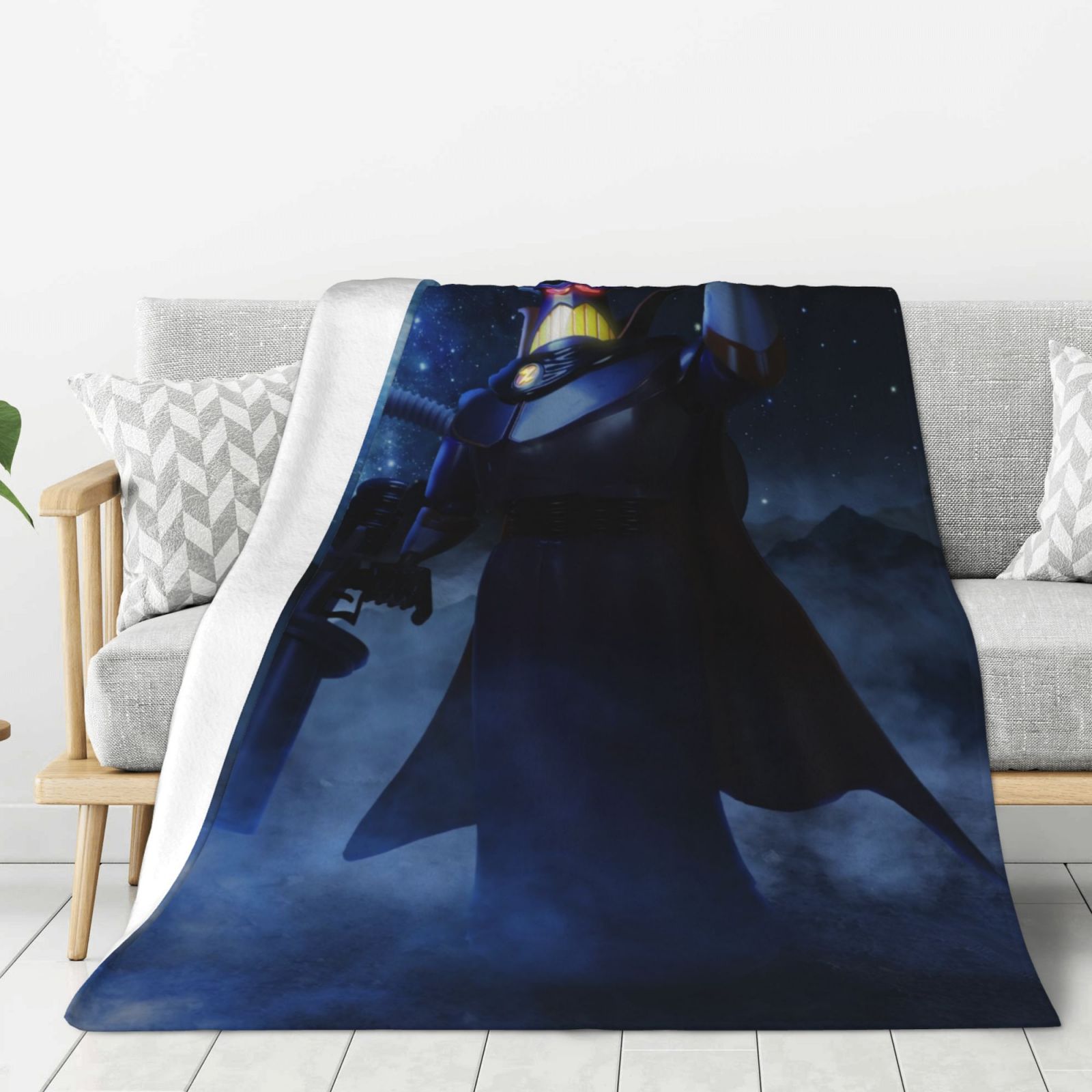 Pixar Toy Story Zurg Behind Buzz Lightyear Blankets for Couch,Super ...