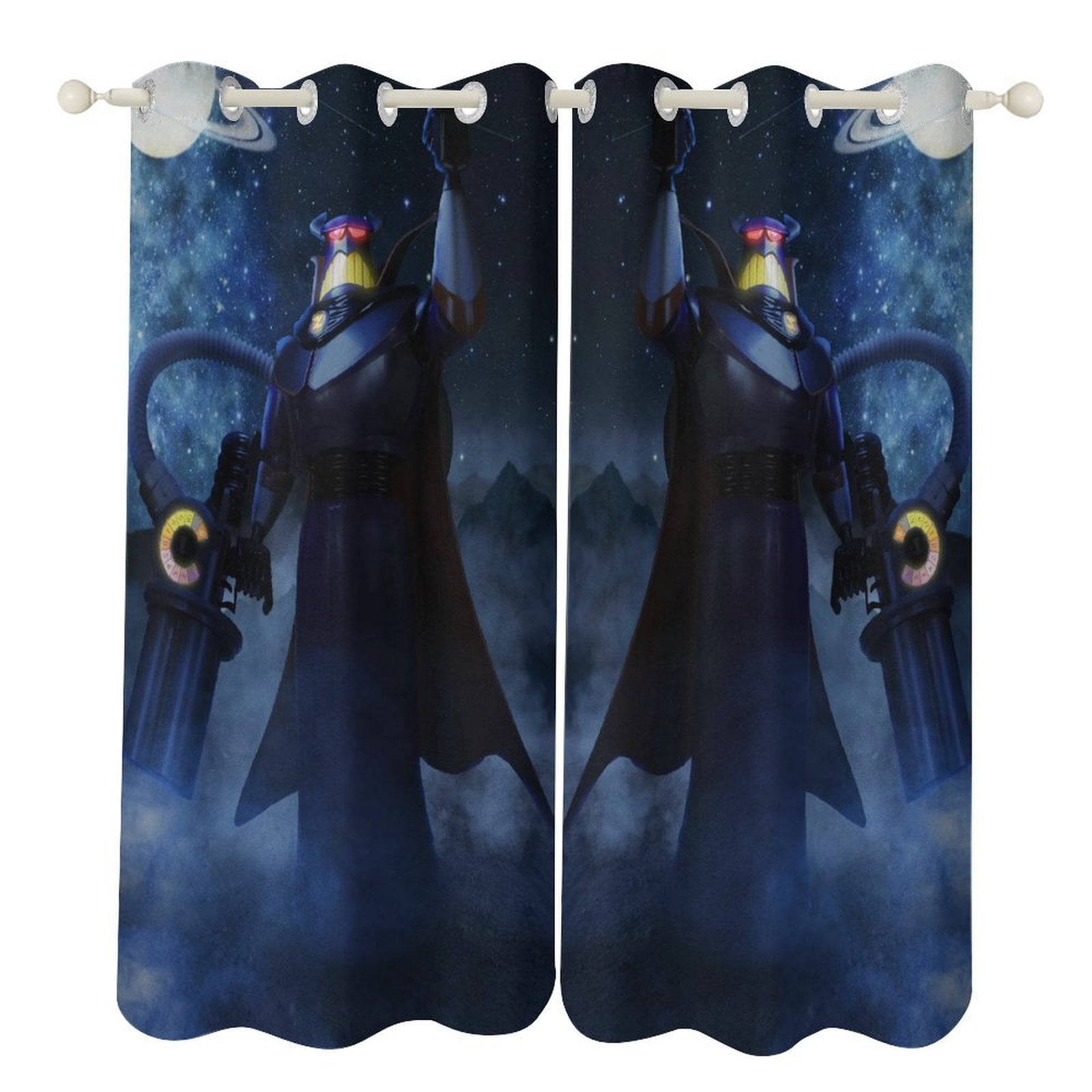 Pixar Toy Story Zurg Behind Buzz Lightyear Curtains 72 Inch,Blackout ...