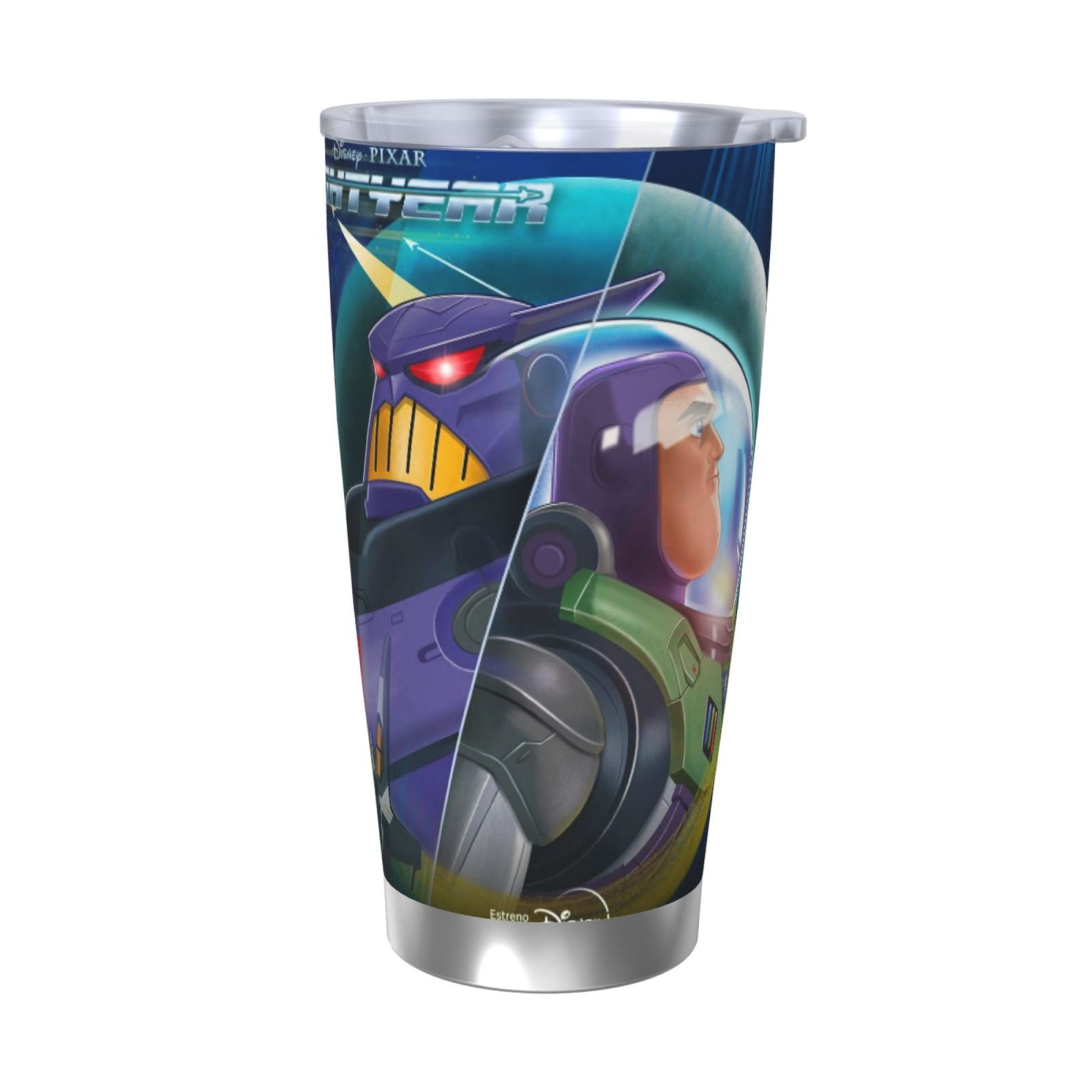 Pixar Toy Story Zurg Behind Buzz Lightyear Kids Water Bottle with Straw ...