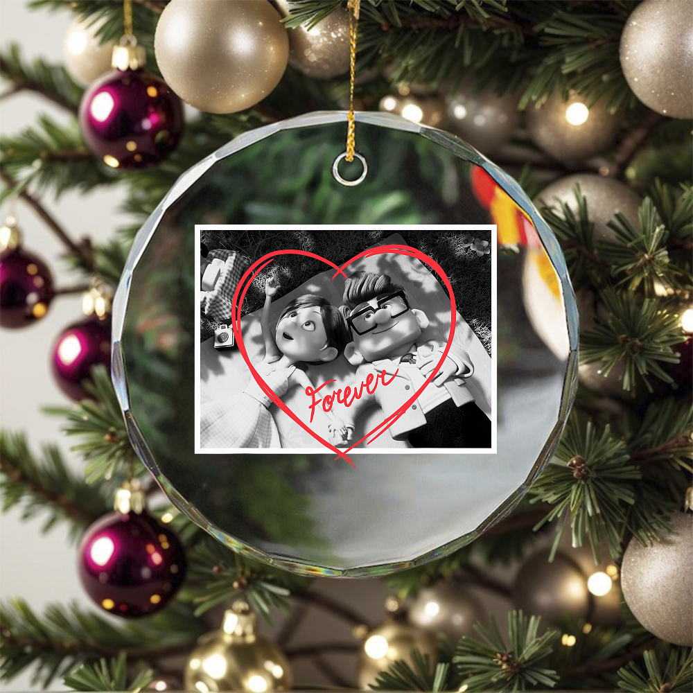 Pixar Up Carl And Forever Heart Ornament, Indoor Decoration, Crystal ...