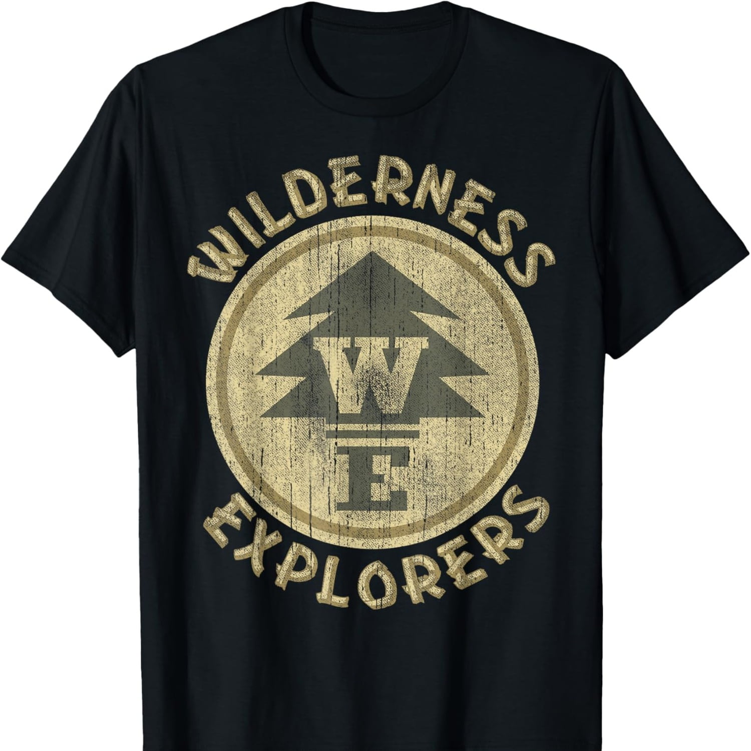 Pixar Up DiS1tressed Wilderness Explorer Badge T-S1Hirt - Walmart.com