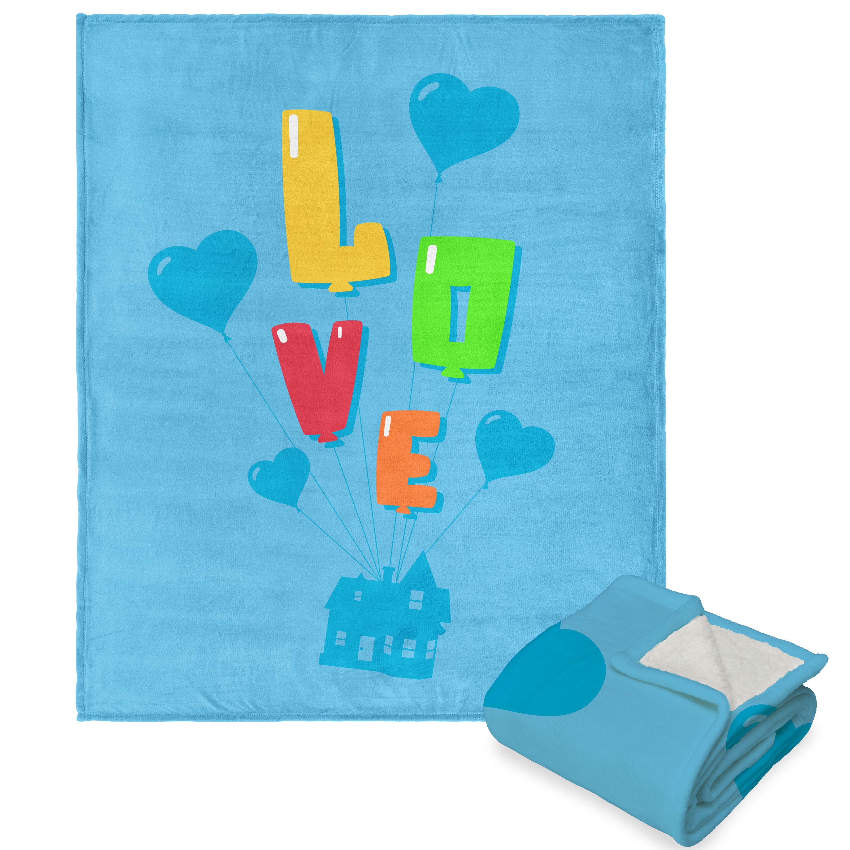Pixar Up Up And Away Kids Silk Touch Sherpa Throw Blanket - Walmart.com