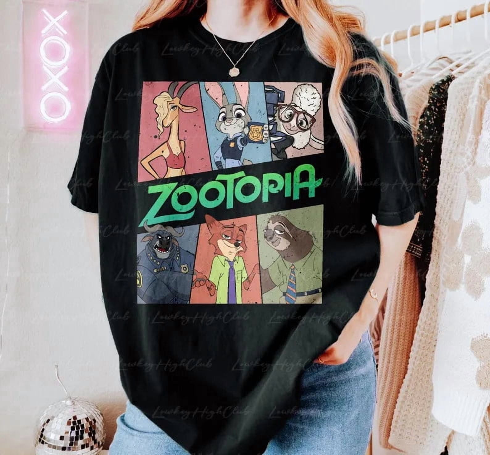 Pixar Zootopia Characters Group Shirt T-Shirt - Walmart.com