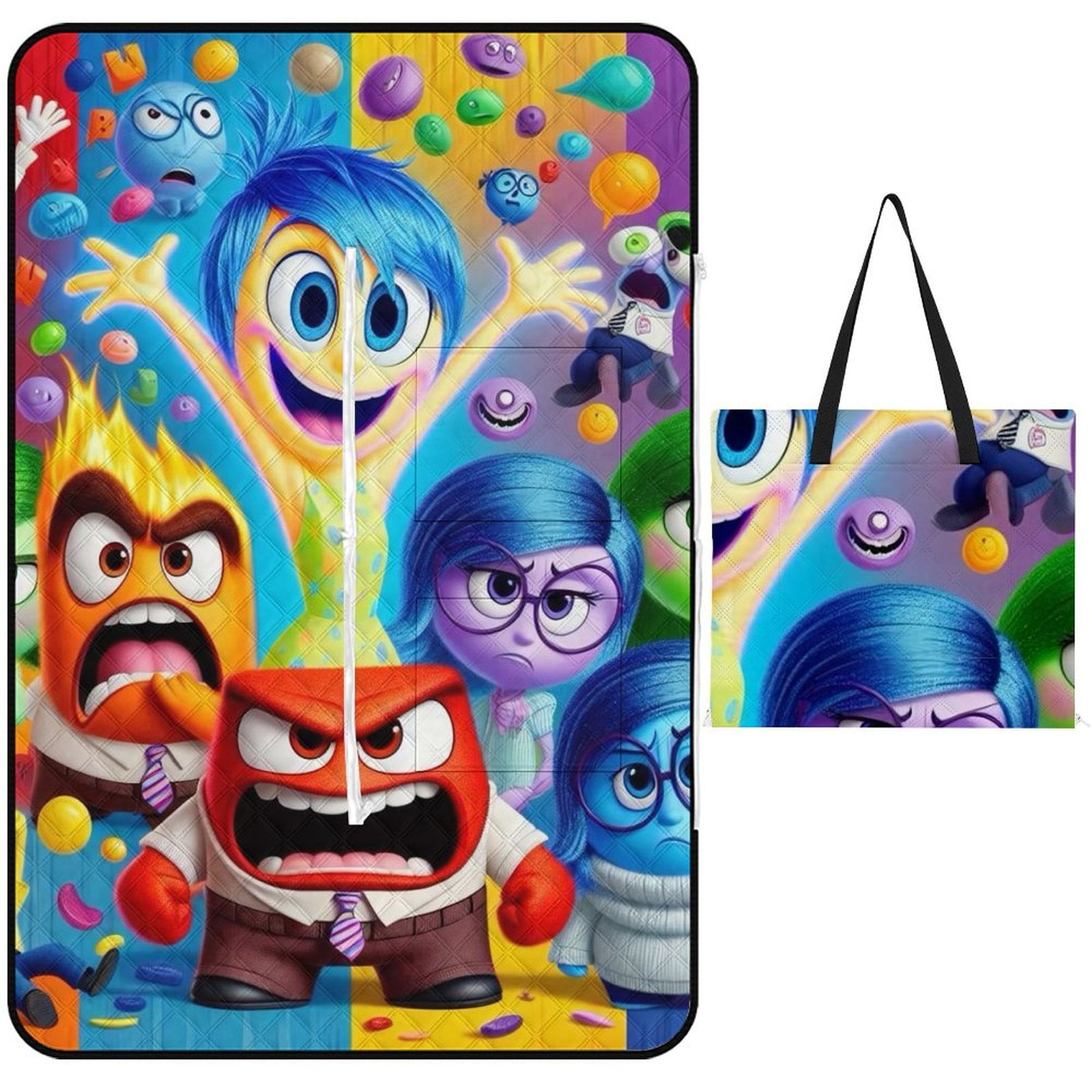 Pixar’s Inside Out Picnic Blankets Outdoor Blanket,59'x39' Extra Large ...