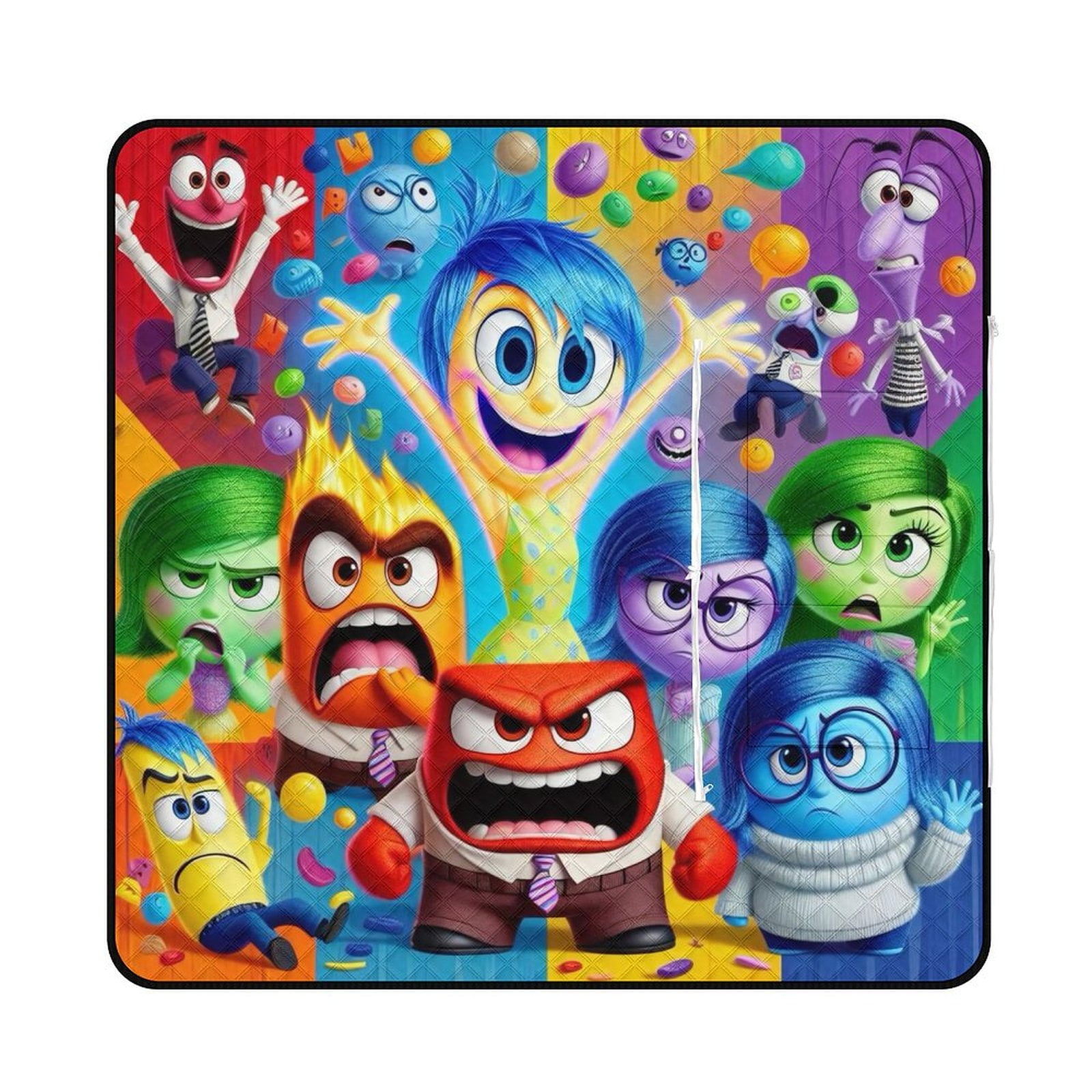 Pixar’s Inside Out Picnic Blankets Outdoor Blanket,59'x59' Extra Large ...