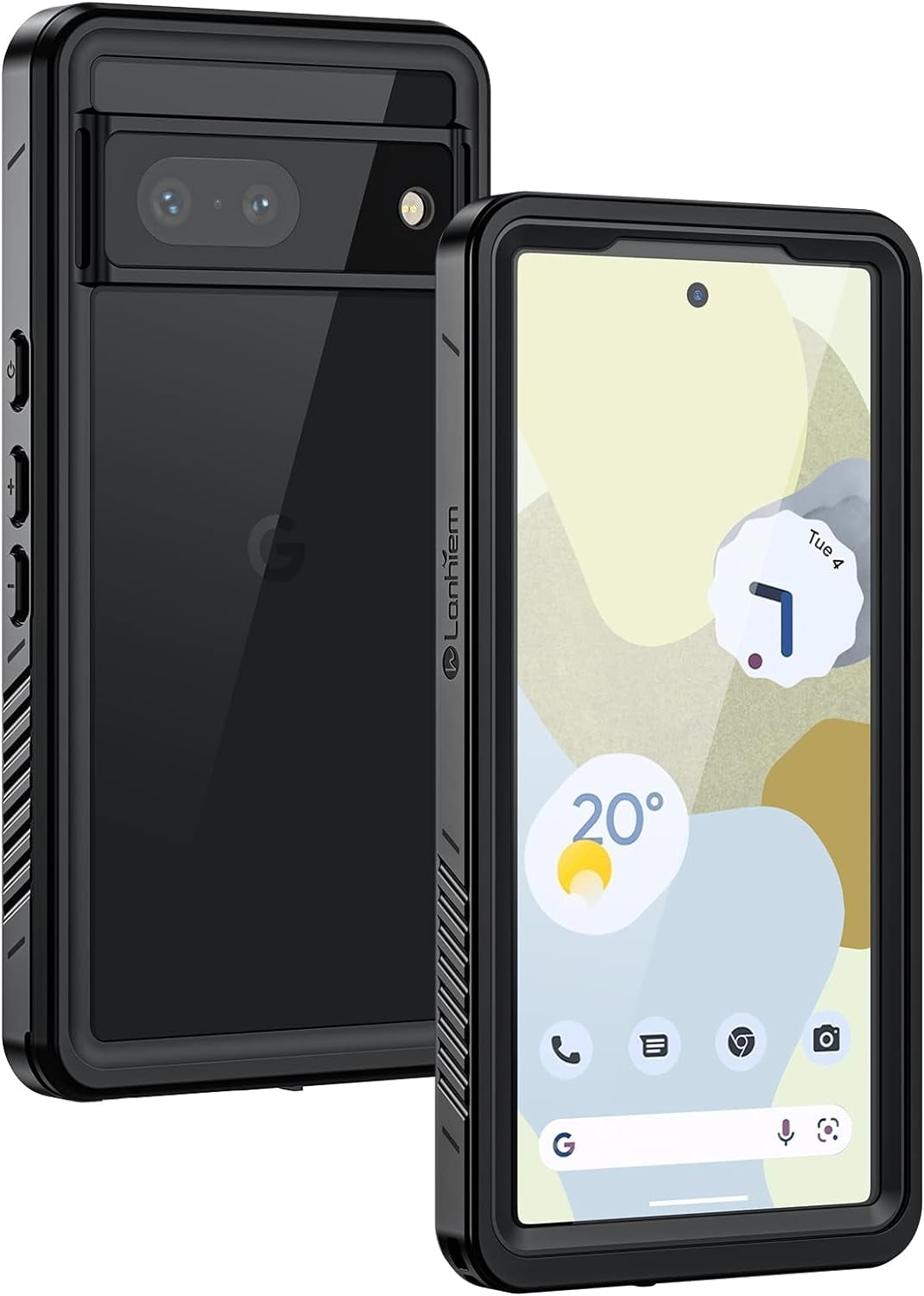 Pixel 7 Case, IP68 Waterproof Dustproof Case with Built-in Screen ...