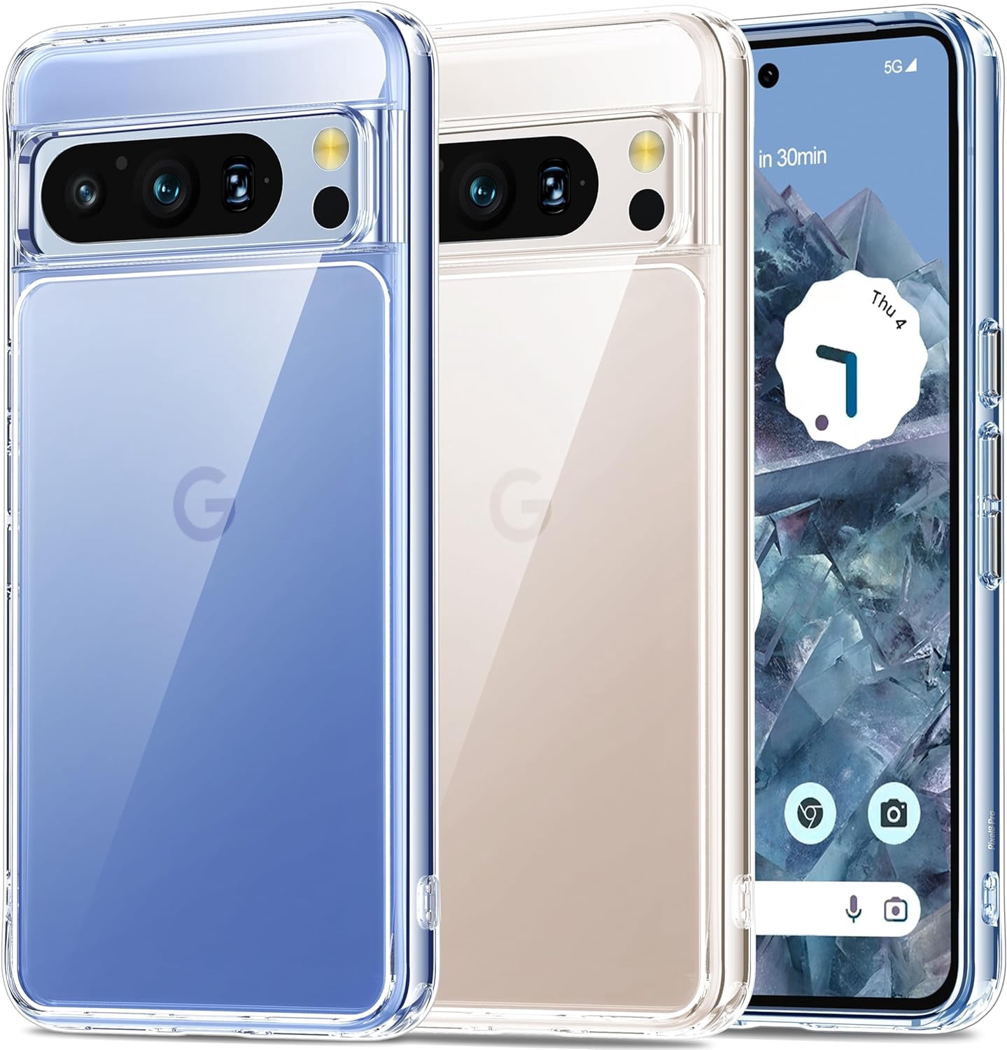 for Pixel 8 Pro Case Clear,[20X Anti-Yellowing] Google Pixel 8 Pro Case ...