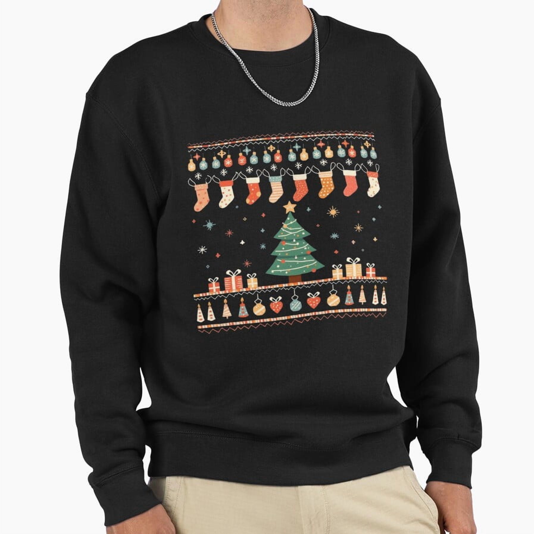 Pixel Art Holiday Sweater Pattern Gamer Retro Christmas Graphic ...