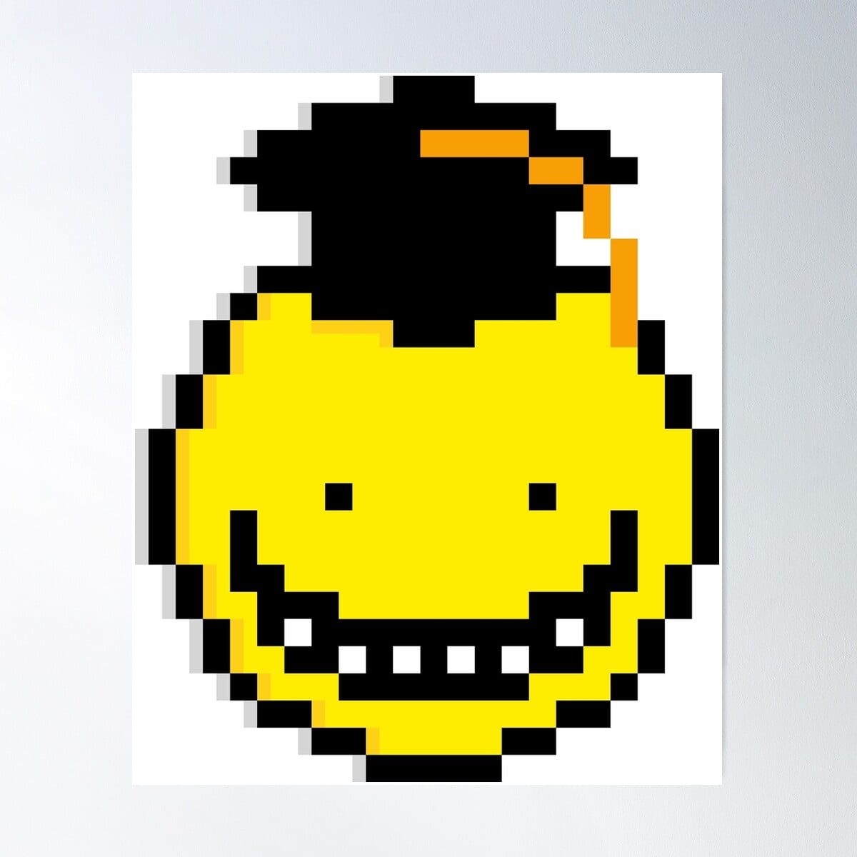 Pixel Art - Koro Sensei Poster Wall Art, Modern Wall Decor For Living ...