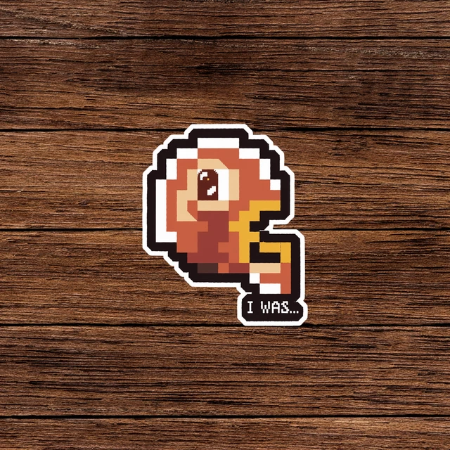 Pixel Art Monkey Sticker - I Was... Retro 8-Bit Pop Culture Decalphone ...