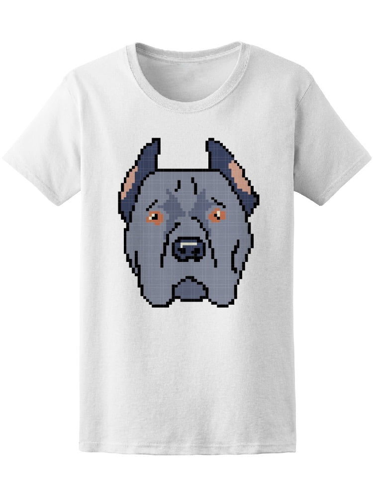 Pixel Art Pitbull T-Shirt Men -Image by Shutterstock, Male Medium ...