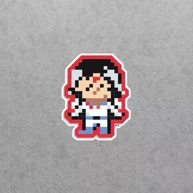 Pixel Art Stranger Things Eleven Sticker - Retro 80S Cartoon Style ...
