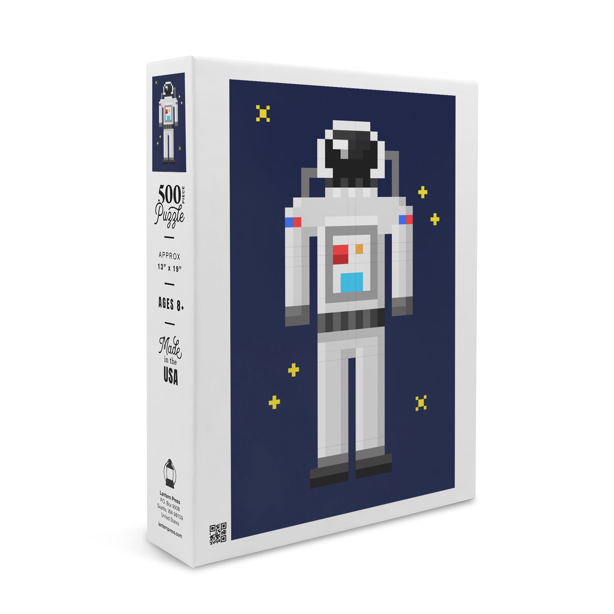 Pixel Astronaut, 8 Bit (19x27 inches, Premium 500 Piece Jigsaw Puzzle ...