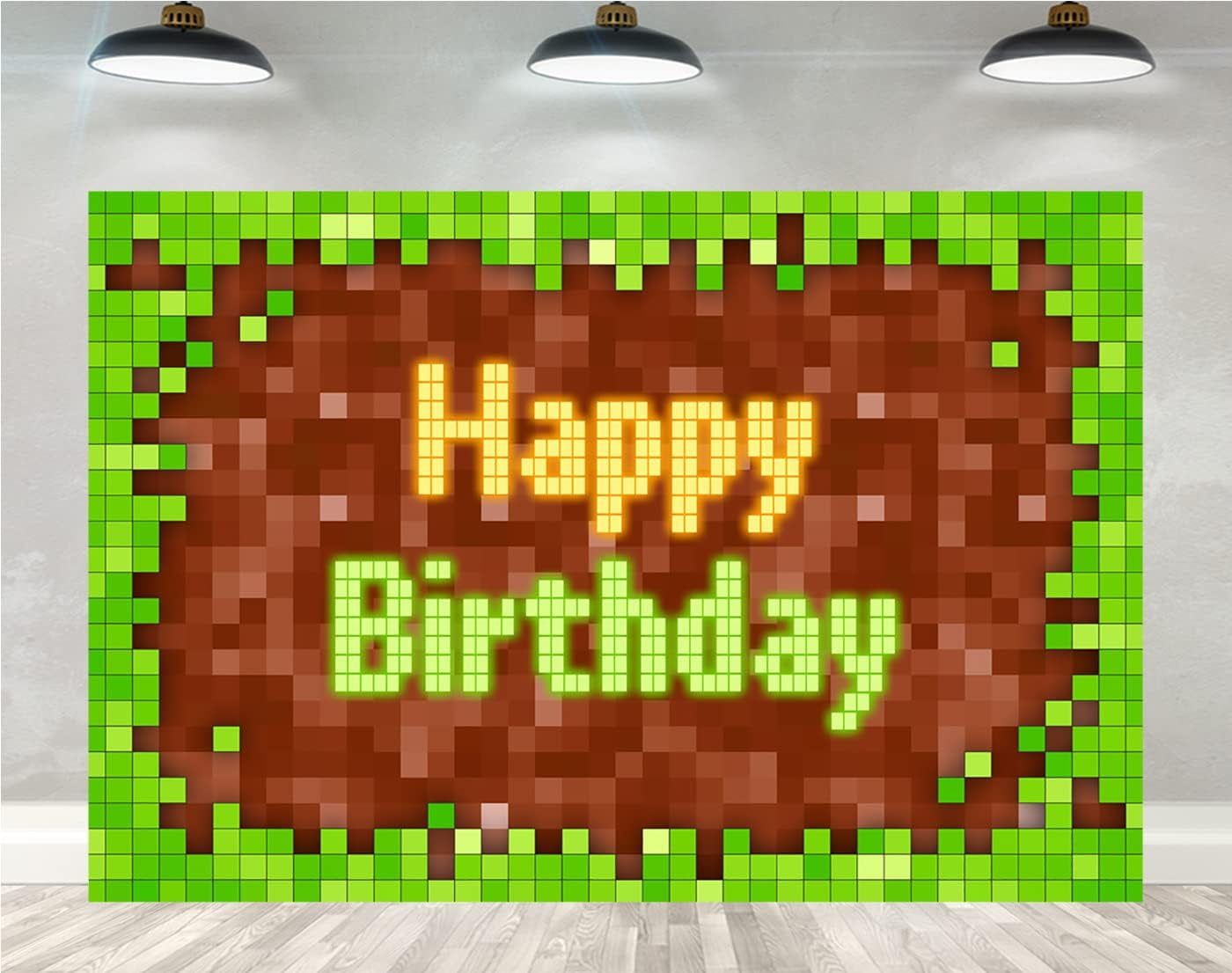 Pixel Backdrop for Birthday Party Game Theme Photography Background for ...