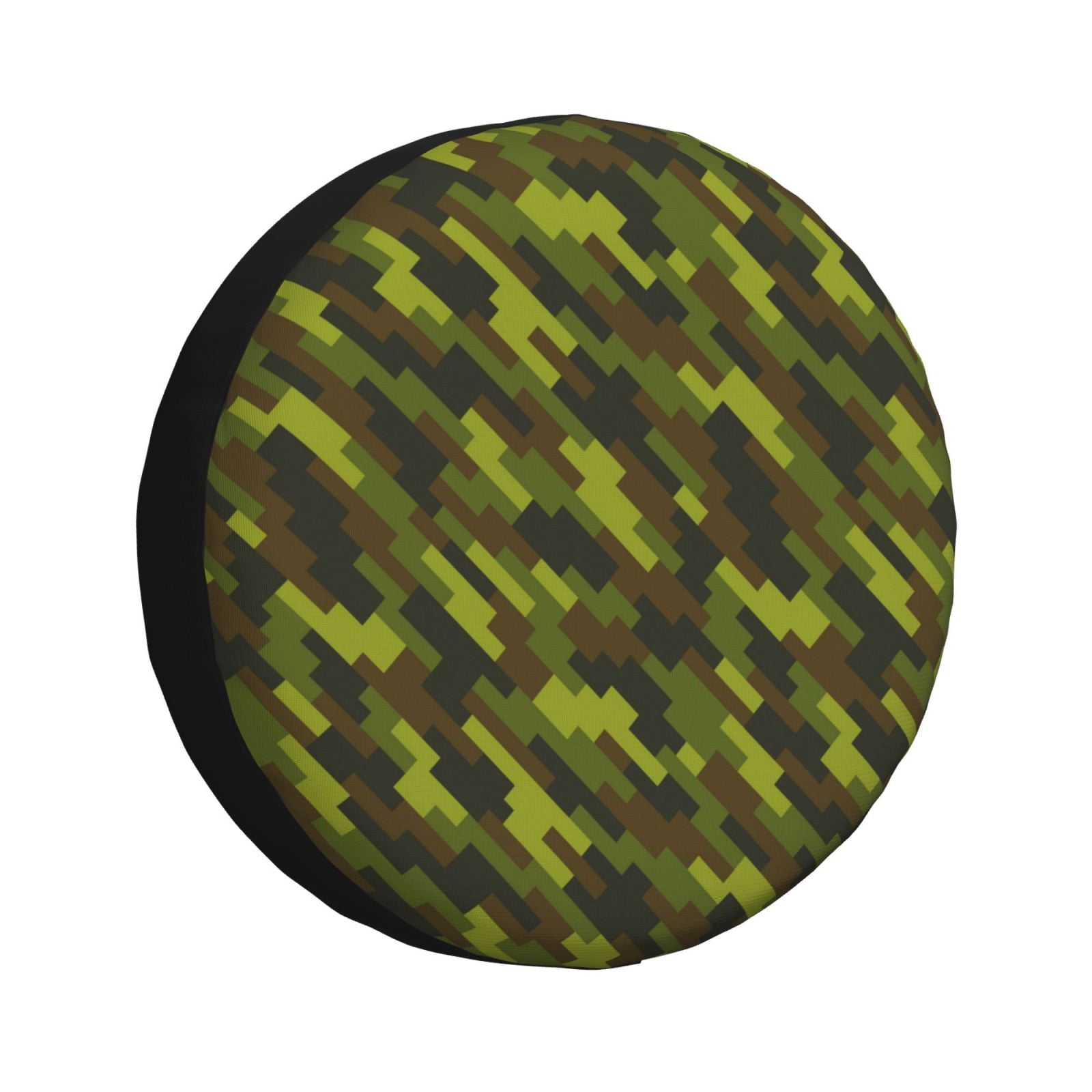 Pixel Camouflage Green Spare Tire Cover for Trailer Camper RV Truck SUV ...