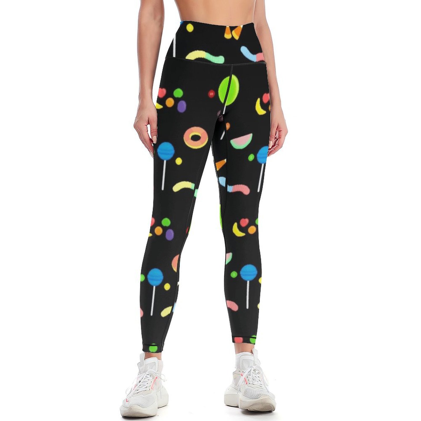 Pixel Candy Print Leggings sportswear woman gym 2024 flared workout ...