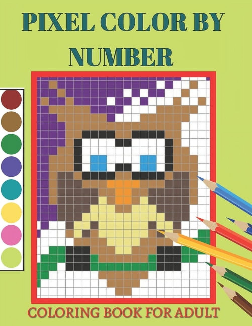Pixel Color By Number Coloring Book For Adult - Walmart.com