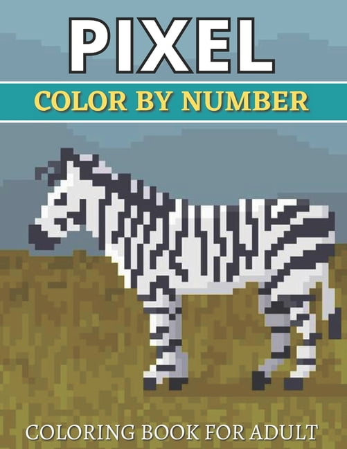 Pixel Color By Number Coloring Book For Adult - Walmart.com