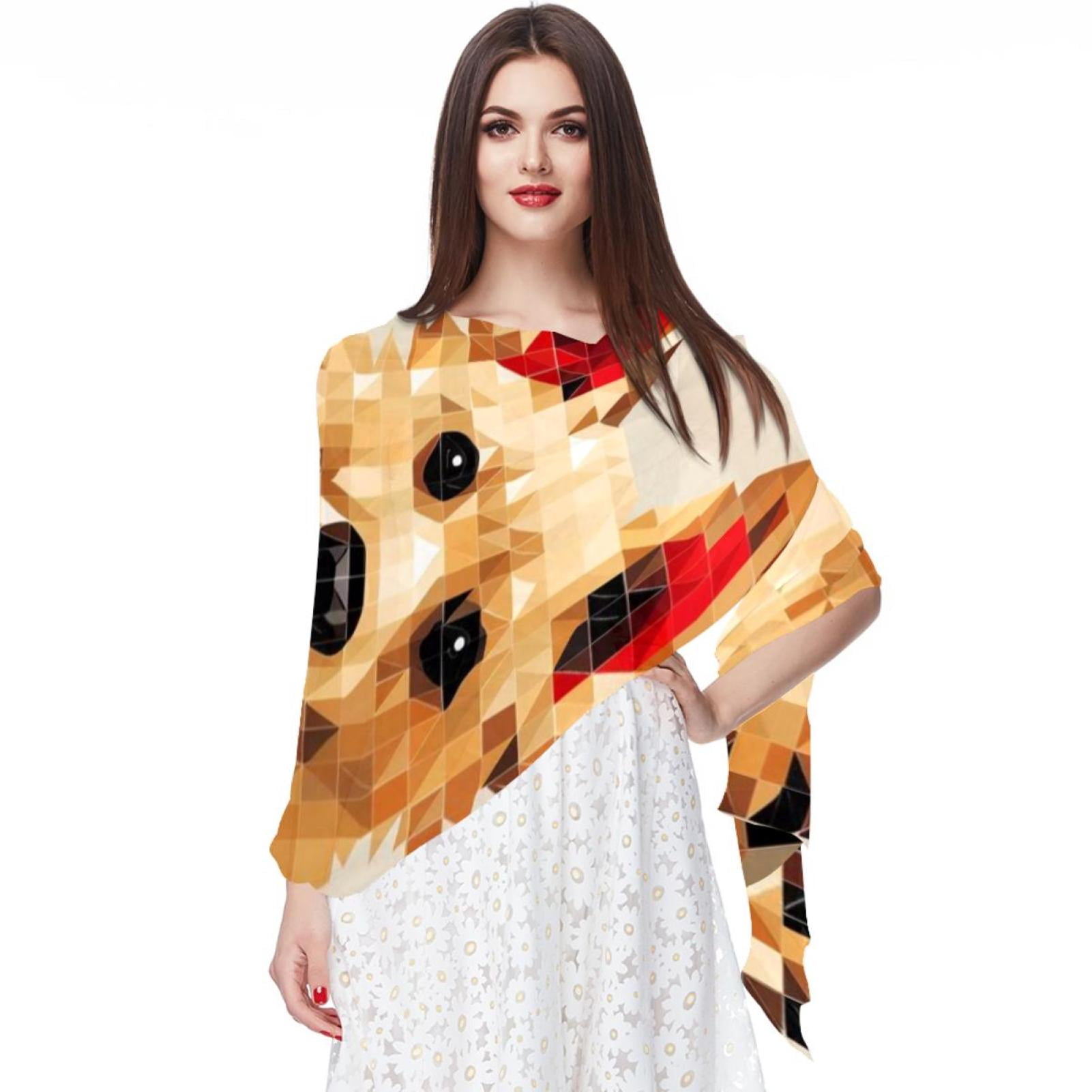 Pixel Dog Beautiful Translucent Chiffon Yarn Hair Scarf 180*73 (70.86 ...