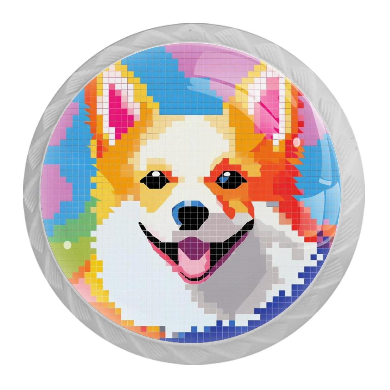 Pixel Dog Colorful Custom Drawer Knobs - Transparent Cabinet Knobs ABS ...