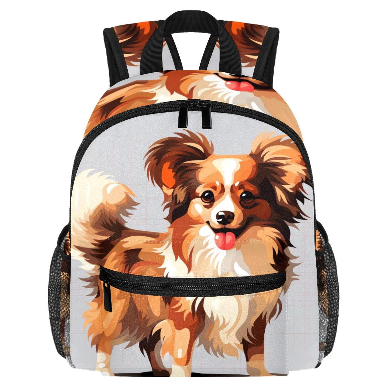 Pixel Dog Cute Book Bag with Adjustable Shoulder Strap, Large Capacity ...