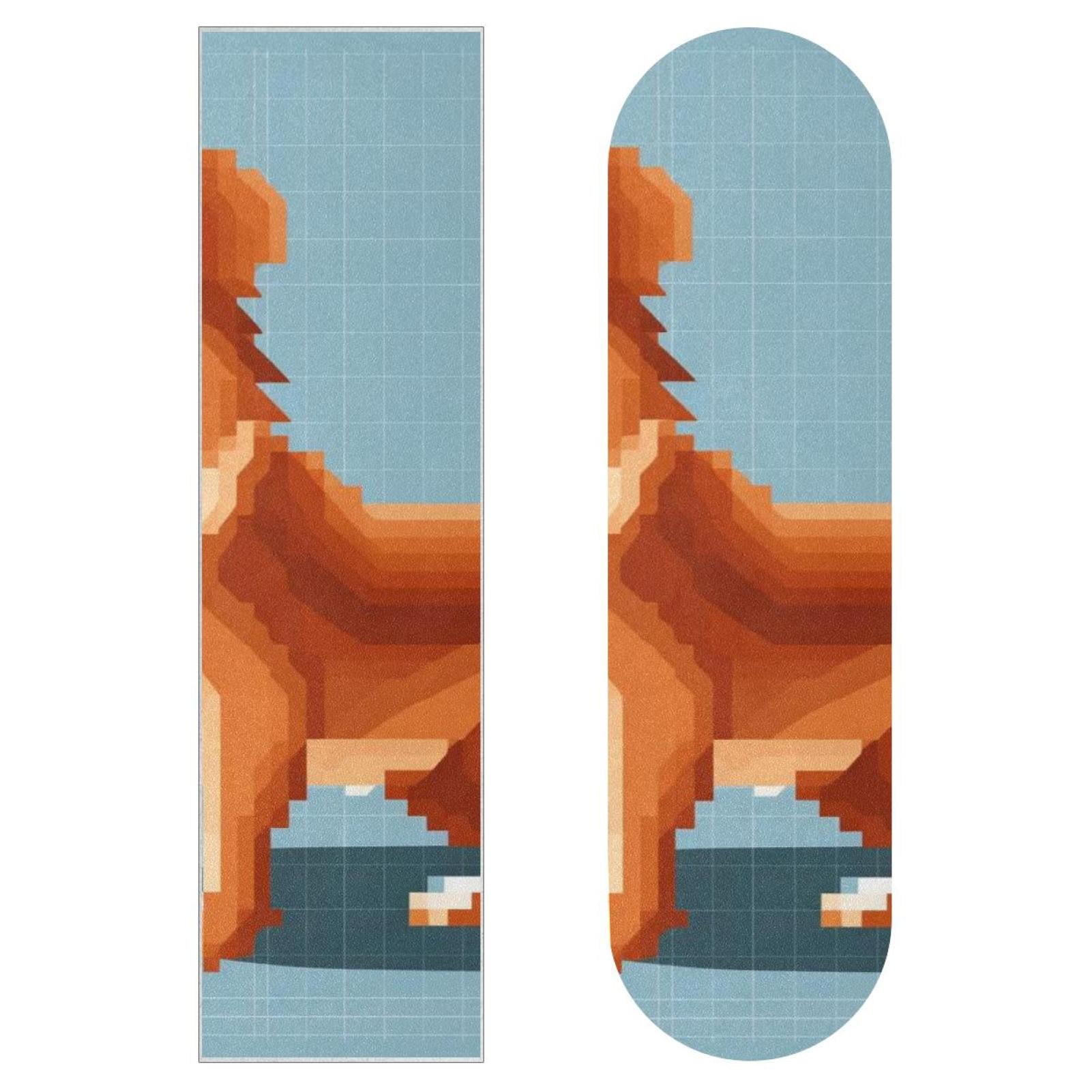 Pixel Dog Emery Skateboard Grip Tape Stickers Pack of 2 | Premium PVC ...