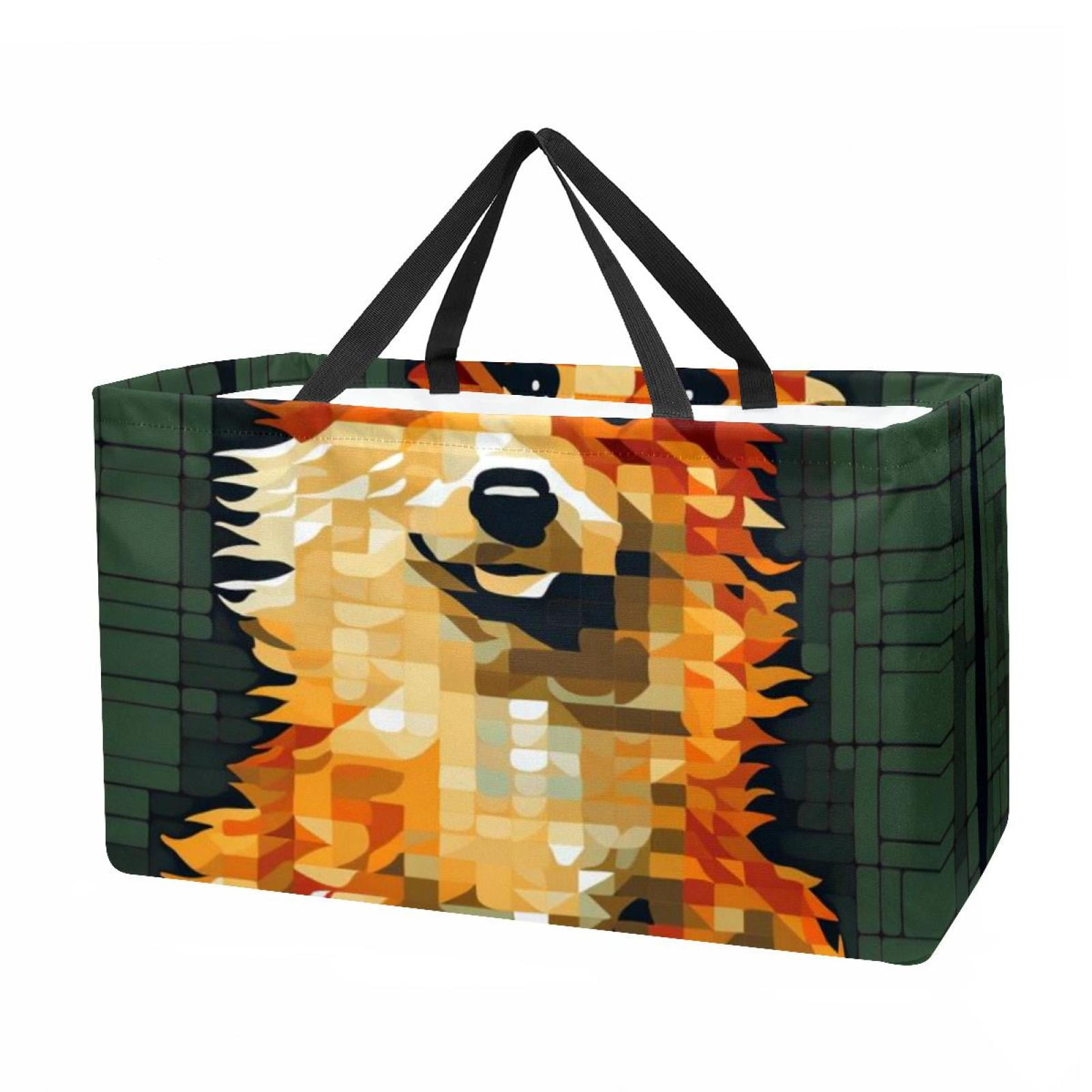 Pixel Dog Large Capacity Reinforced Oxford Cloth Storage Bin - Reusable ...