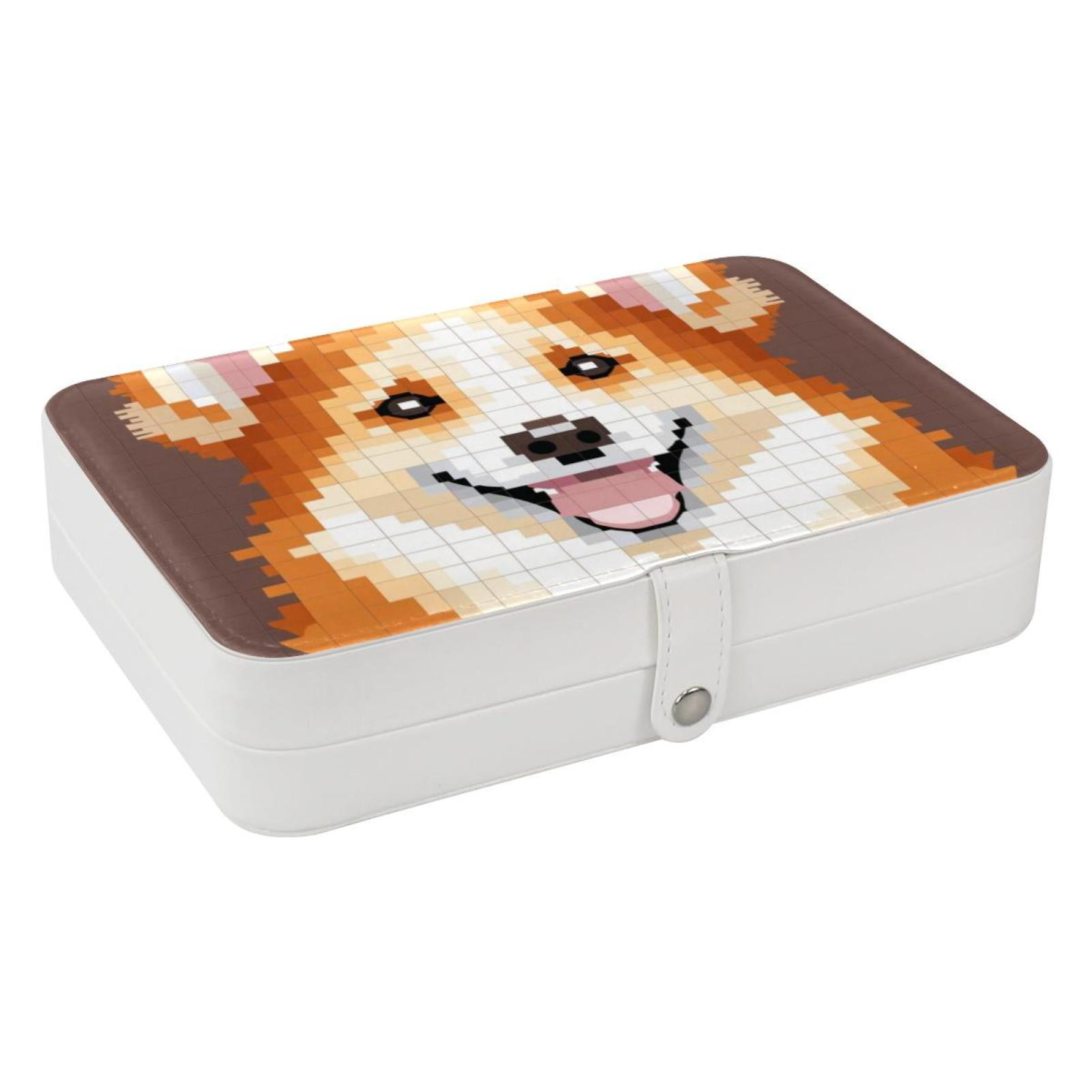 Pixel Dog PU Leather Necklace Organizer with Removable Compartment ...