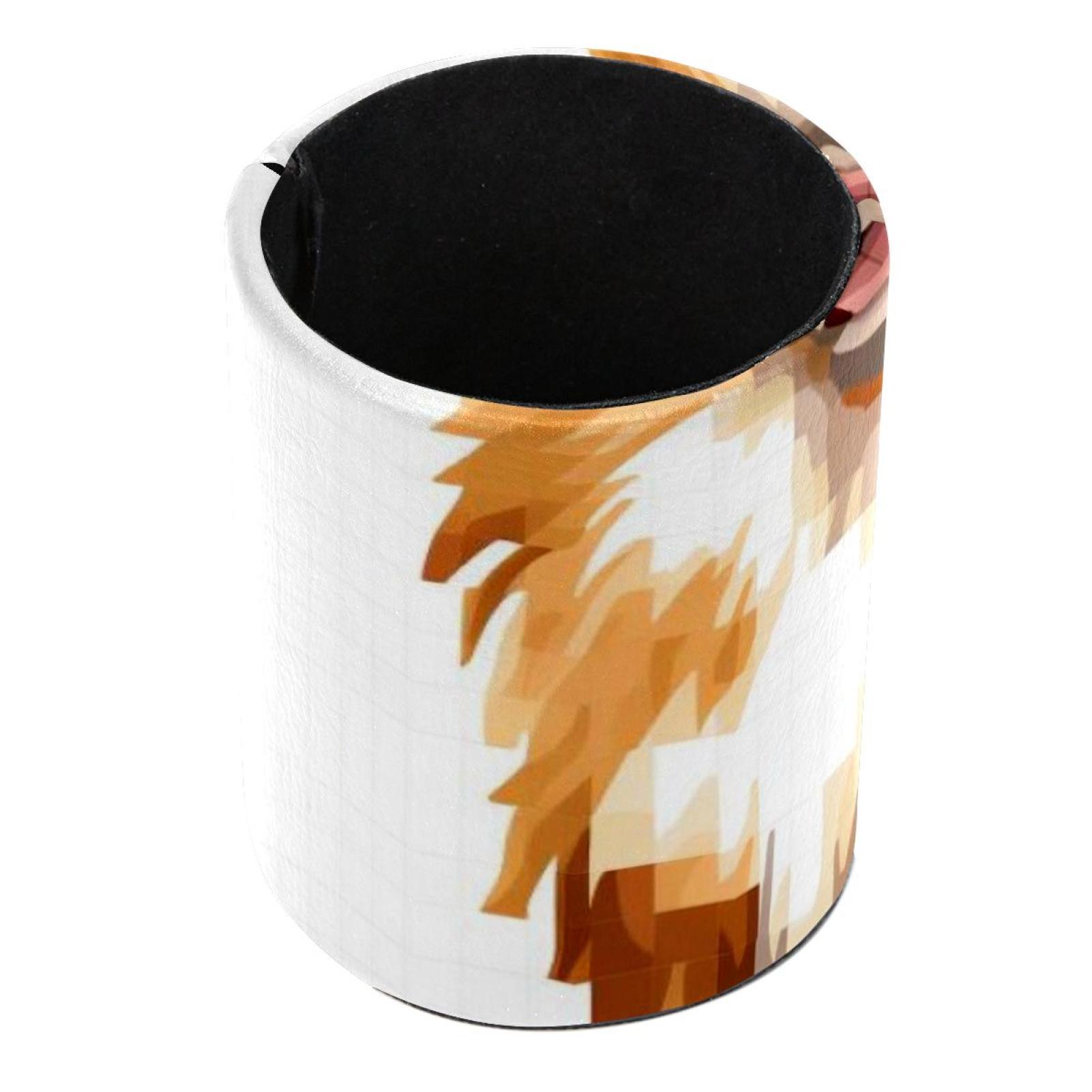 Pixel Dog PVC Leather Pen Organizer Pencil Organizer Brush Holder ...