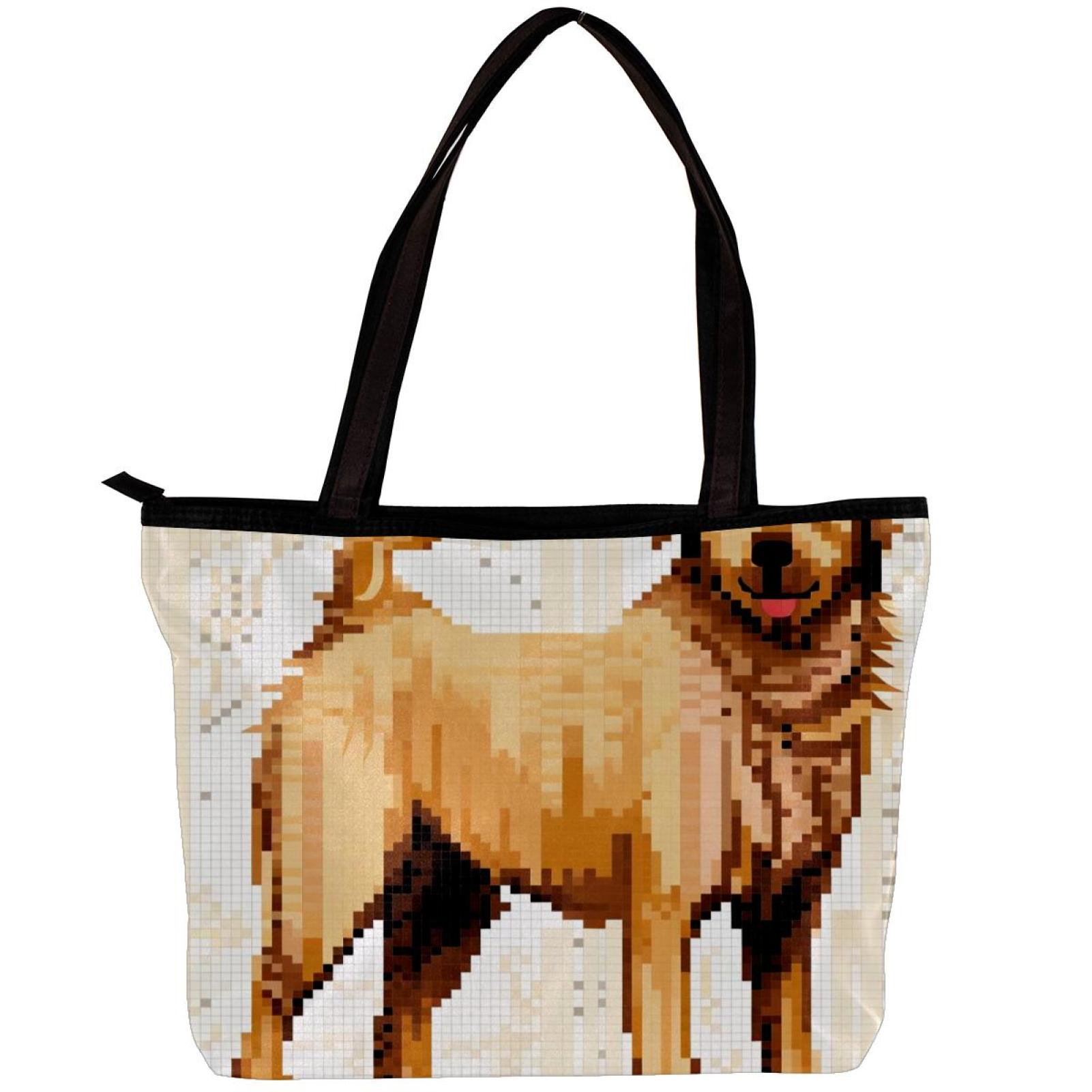 Pixel Dog Pet Animal Handbags Fashion Women Portable Shoulder Ladies ...