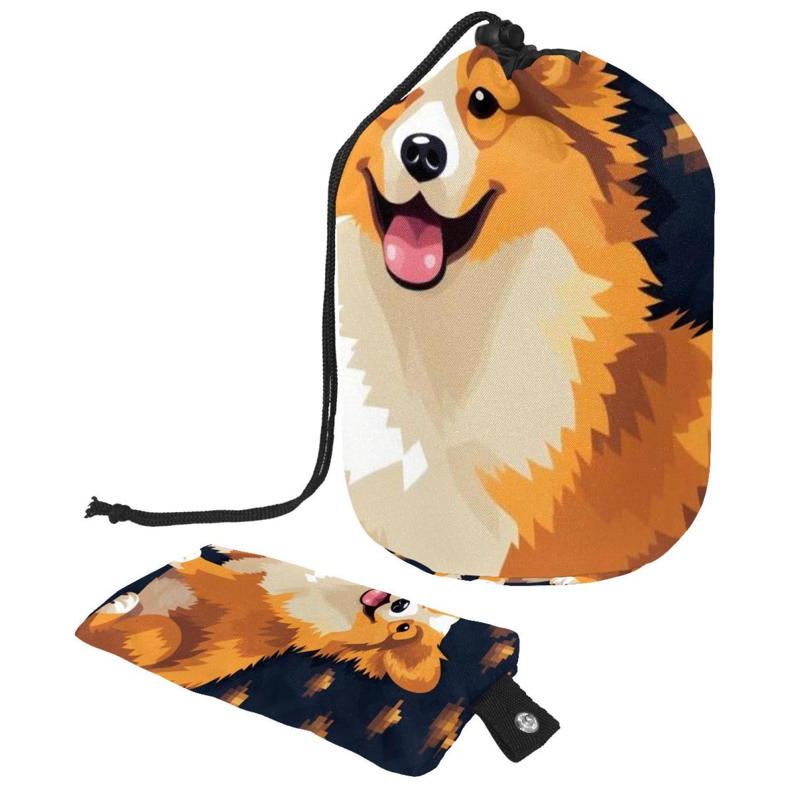 Pixel Dog Portable Drawstring Foldable Travel Mesh Bags for Shower ...