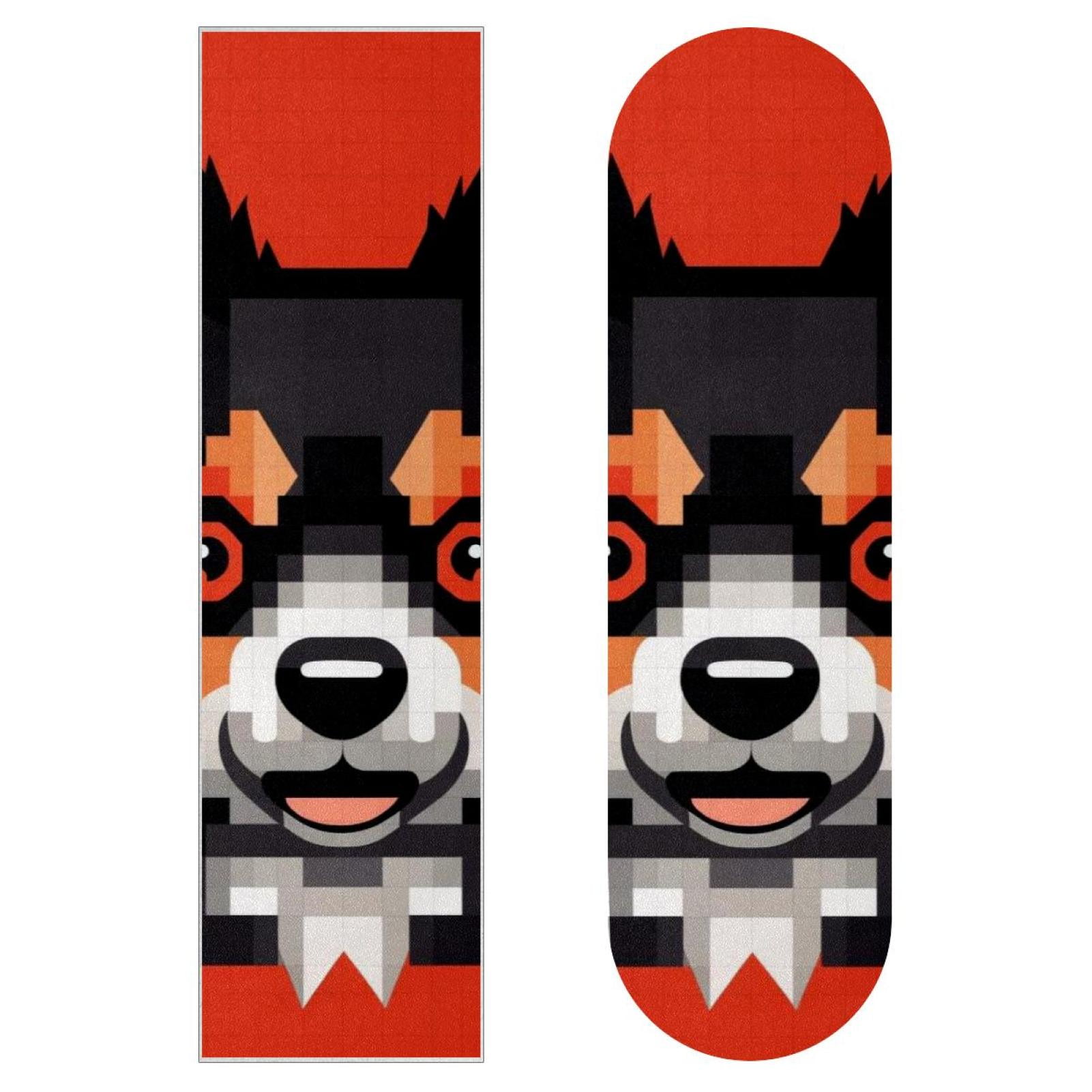 Pixel Dog Skateboard Stickers Pack of Two - Emery Surface, PVC Back, 8 ...