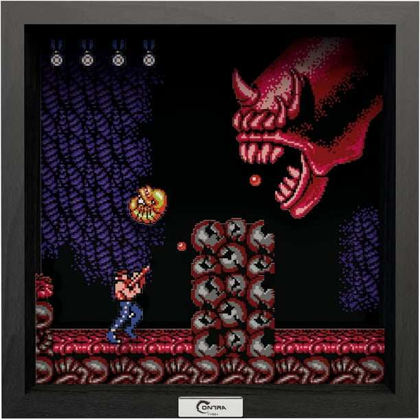 Pixel Frames Contra: Dragon God Java 9x9 Shadow Box Art - Officially ...