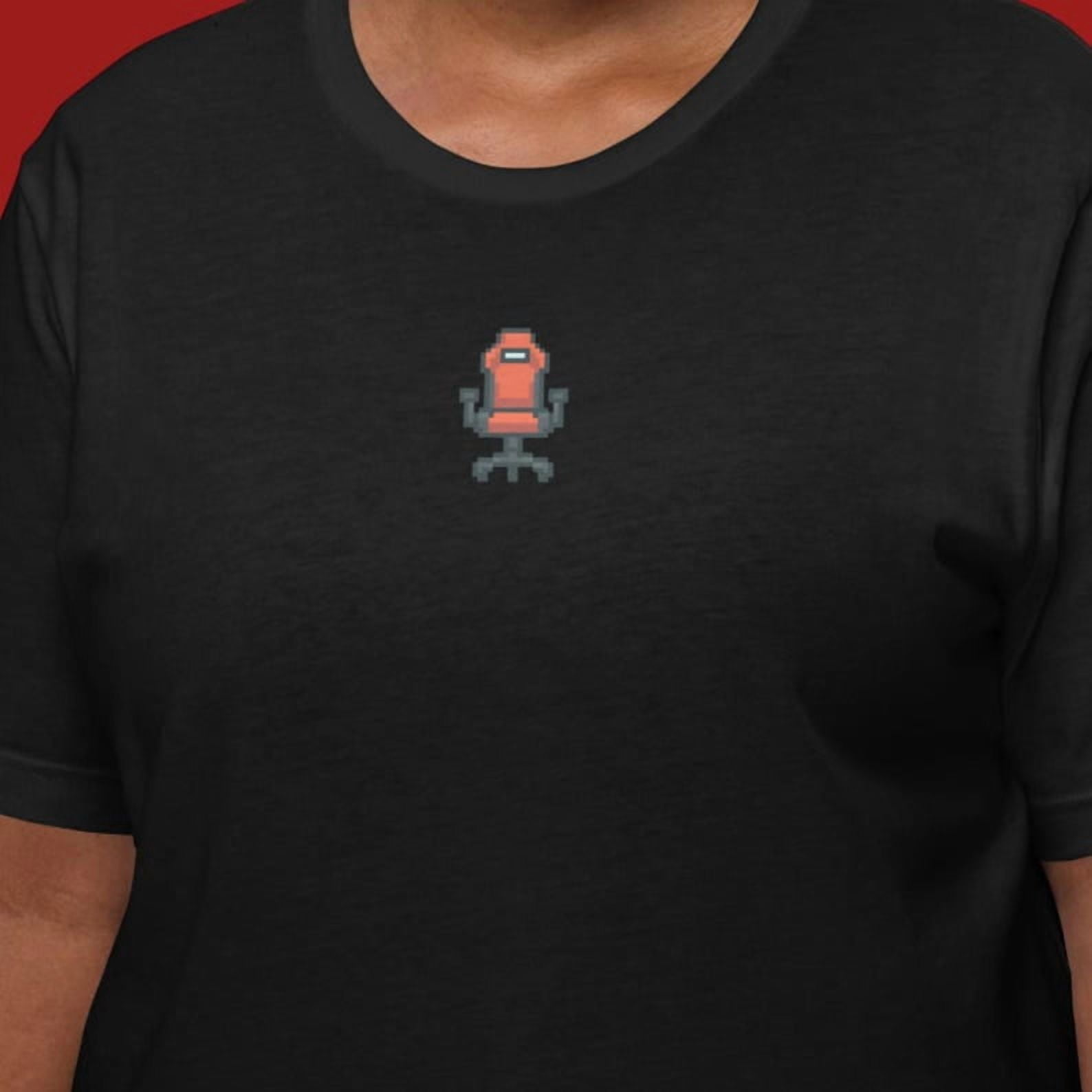 Pixel Gamer Chair Shirt – Gaming Setup T-shirt – Geek Pixel Art Tee ...