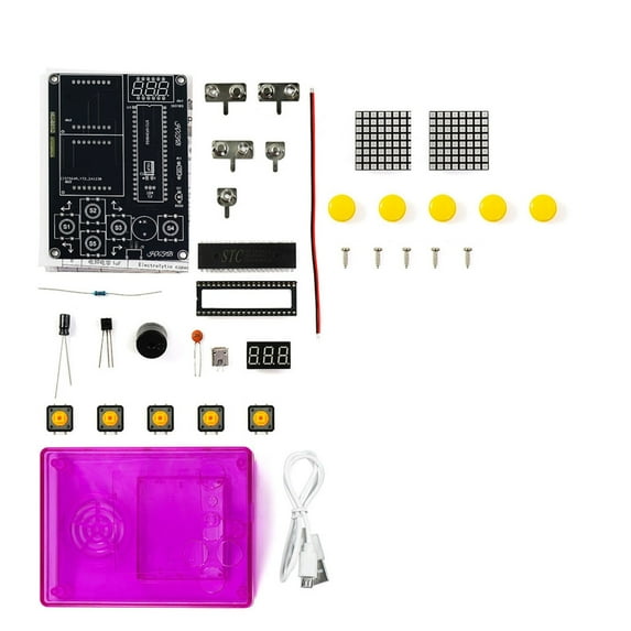 Pixel Gamer DIY Kit Pocket Gamer 51 Microcontroller Electronic Circuit ...