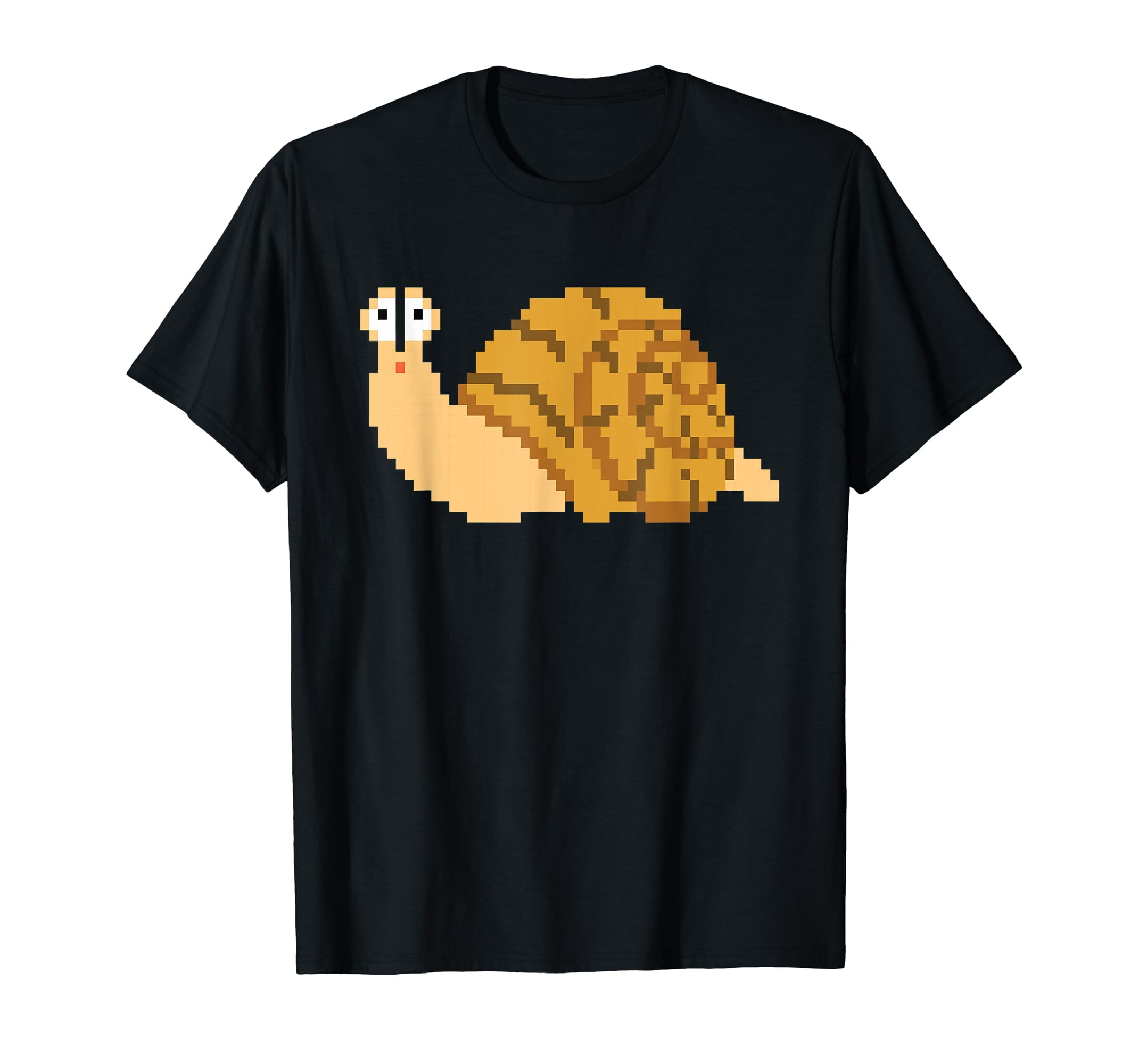Pixel Snail Gaming Slug Gift Snail Black T-Shirt - Walmart.com