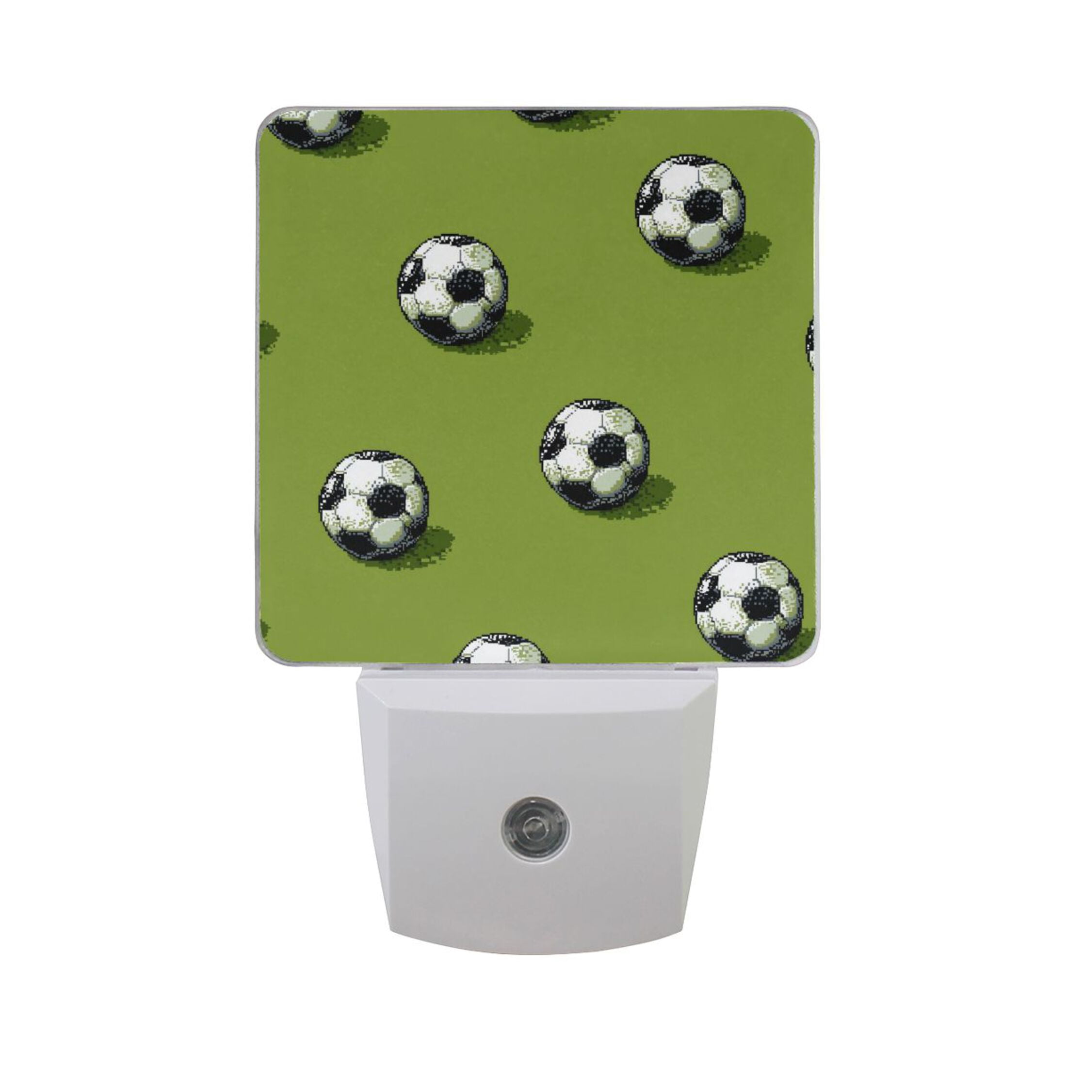 Pixel Style Football LED Night Light Sensor Lamp Plug-in Adjustable ...