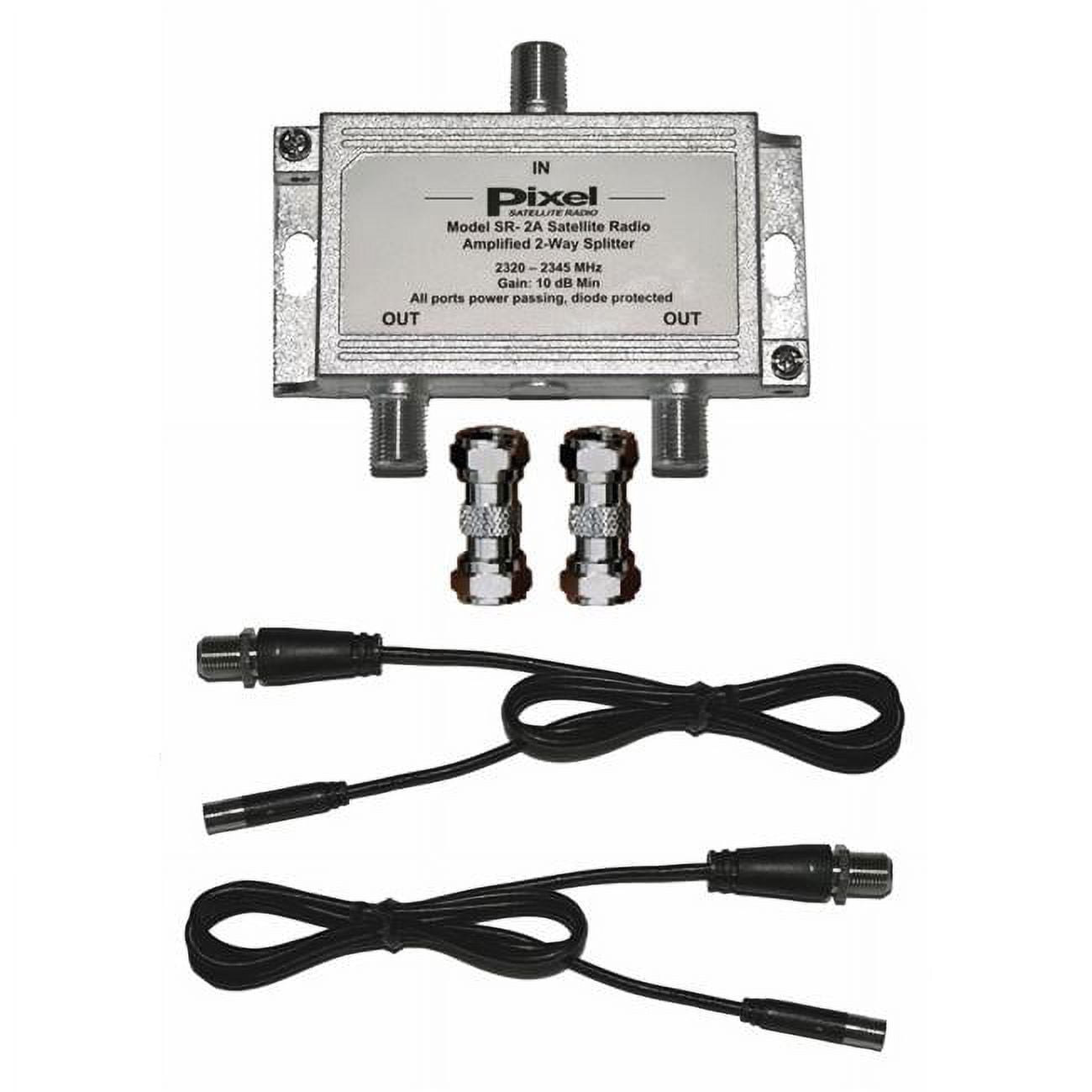 Pixel Technologies SR-2A XM Radio 2-Way Amplified Antenna Splitter Kit ...