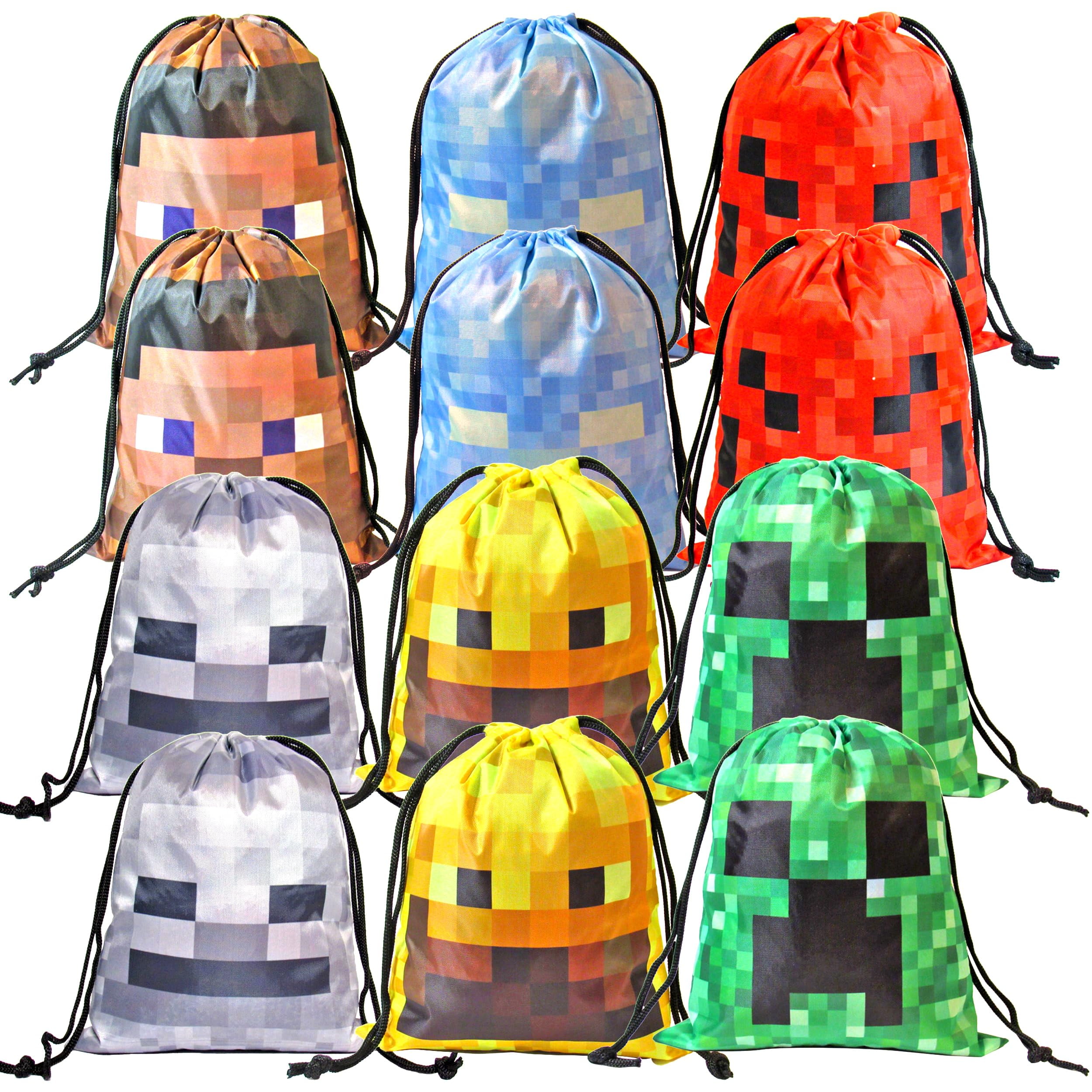 Pixel Theme Party Favor Bags, Pixel Birthday Decorations, Pixel ...