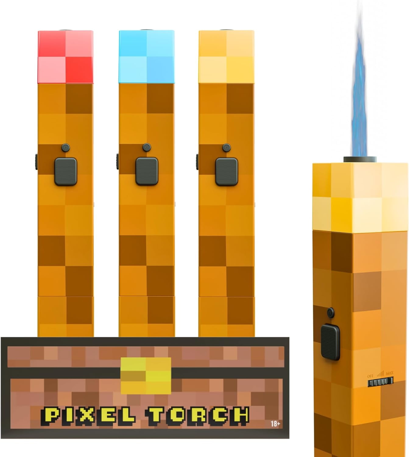 Pixel Torch, Butane Refillable Kitchen Lighter, 3-in-1 Blow Torch and ...