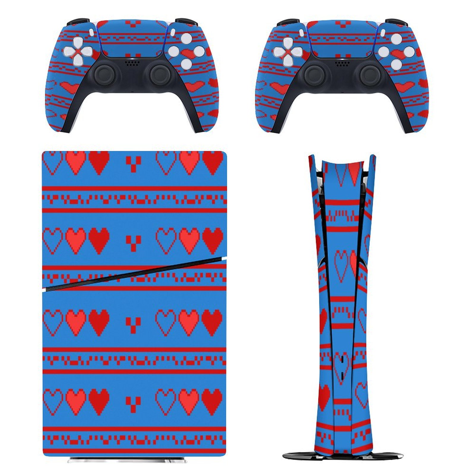 Pixel Wind, Knitting, Love PS5/PS5 Slim Digital Disc Skin Sticker For ...