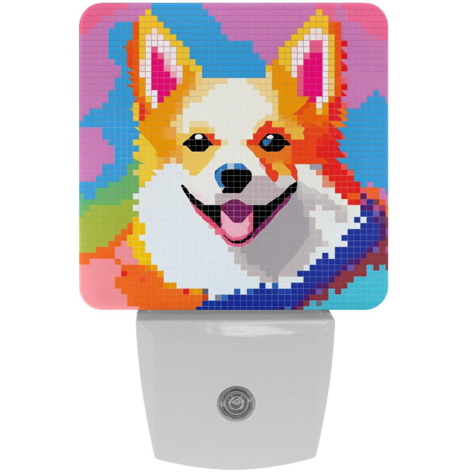 Pixel dog Enhance Your Space with LED Square Night Lights - Versatile ...