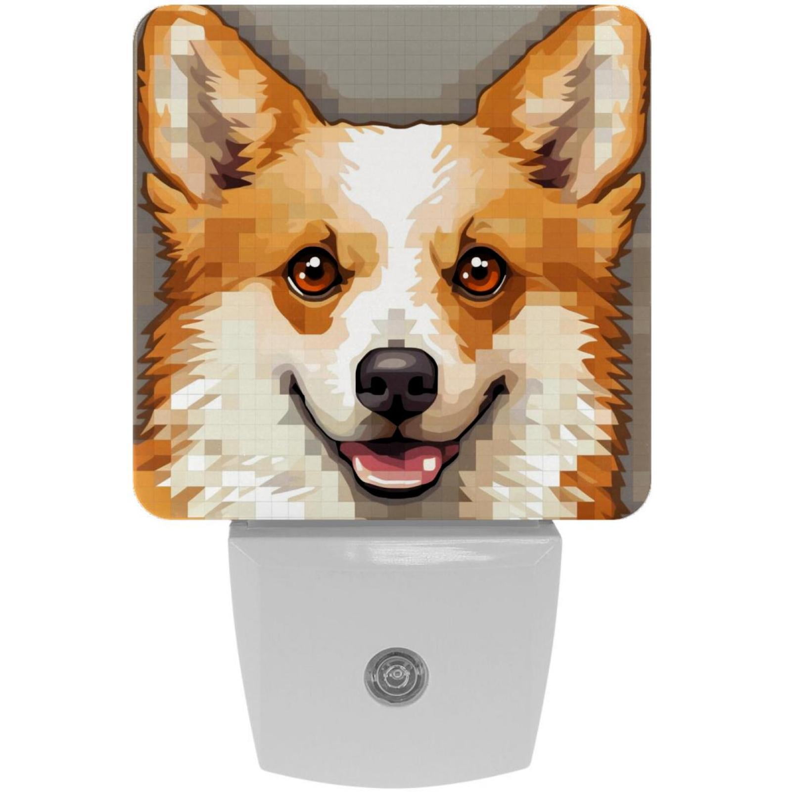 Pixel dog LED Square Night Lights - Modern Design, Soft Glow, Energy ...