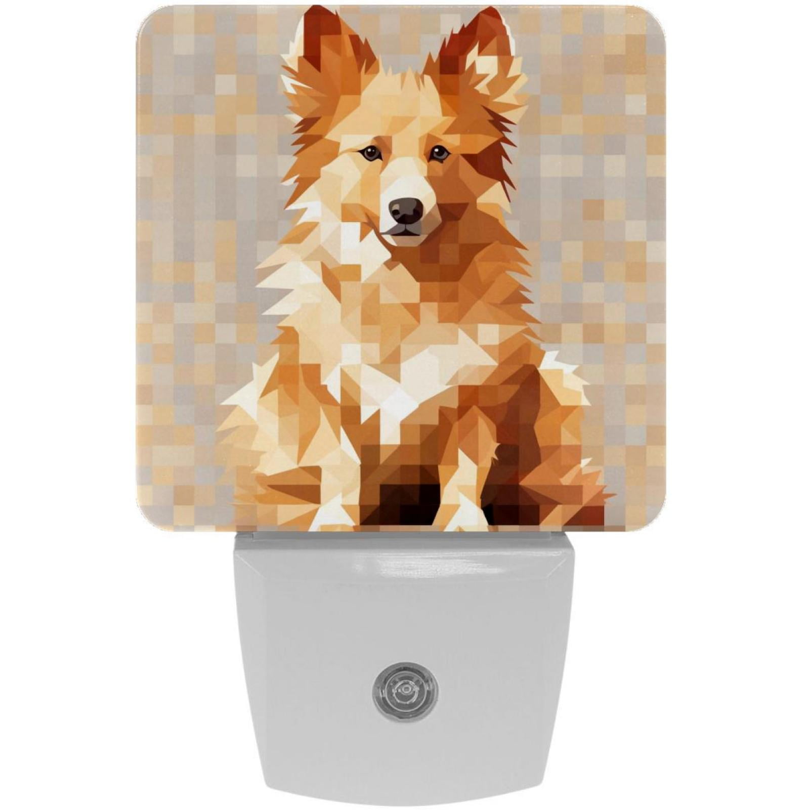 Pixel dog LED Square Night Lights - Small and Bright Illumination for ...
