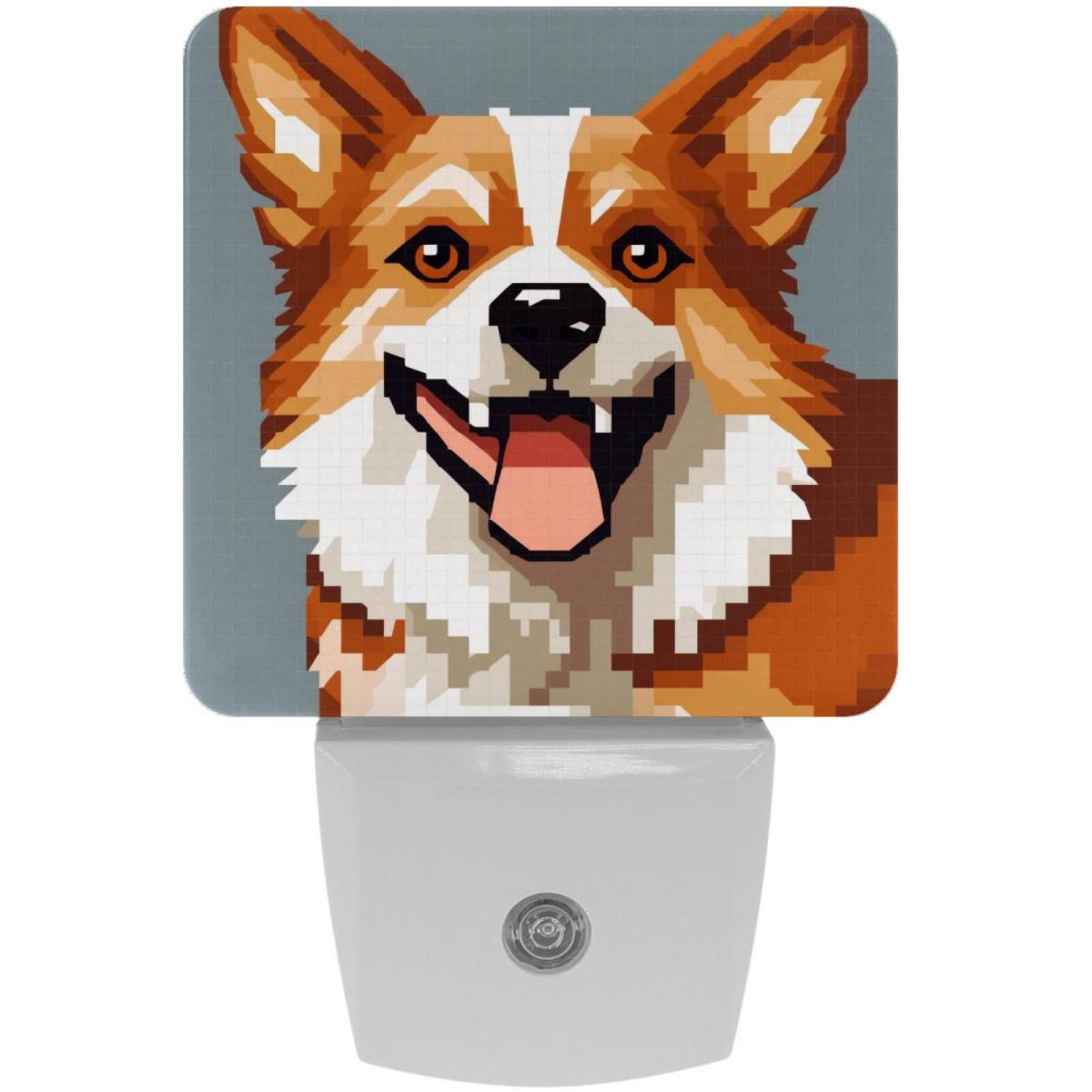 Pixel dog LED Square Night Lights - Small and Stylish Energy-Saving ...