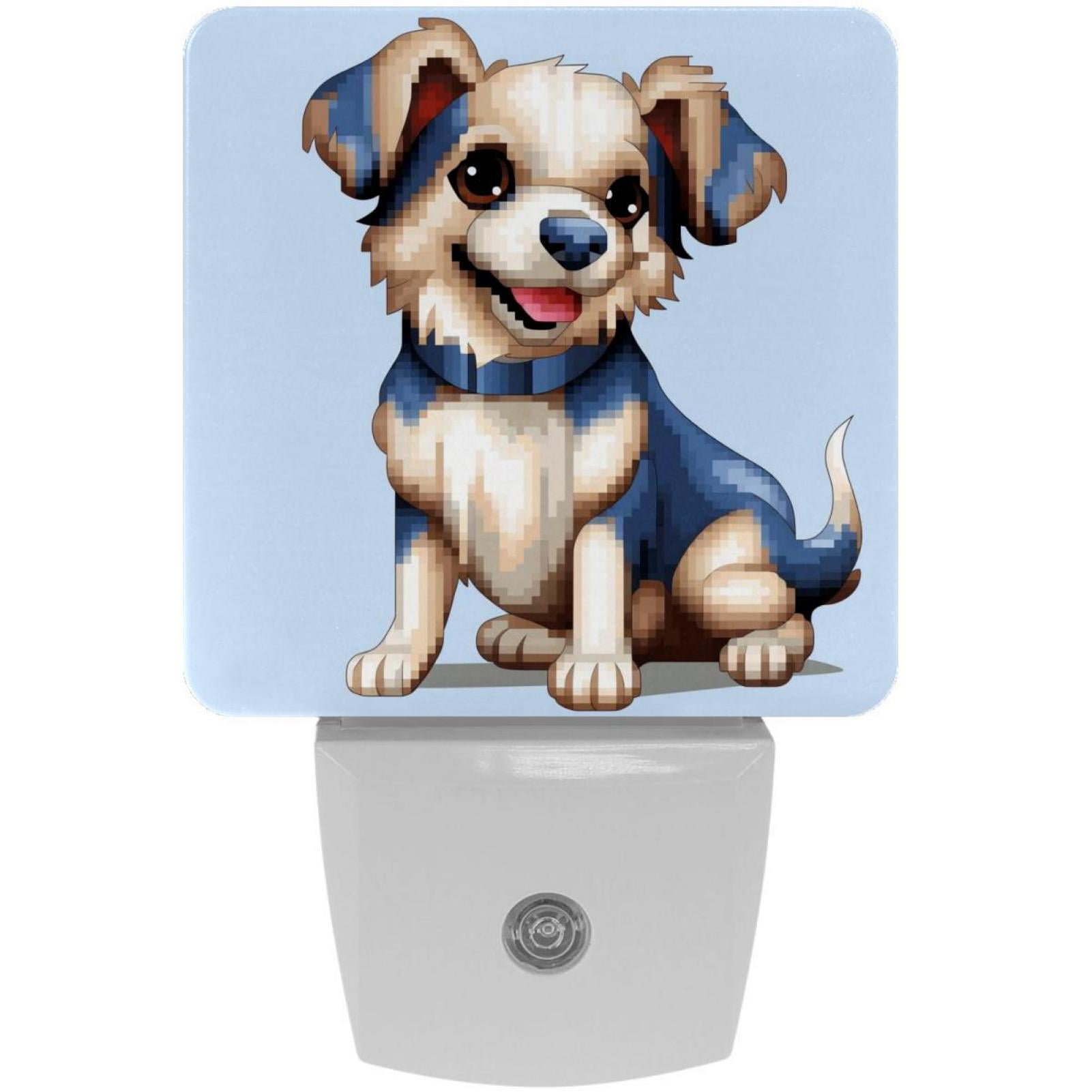Pixel dog LED Square Night Lights with Motion Sensor - Modern and ...