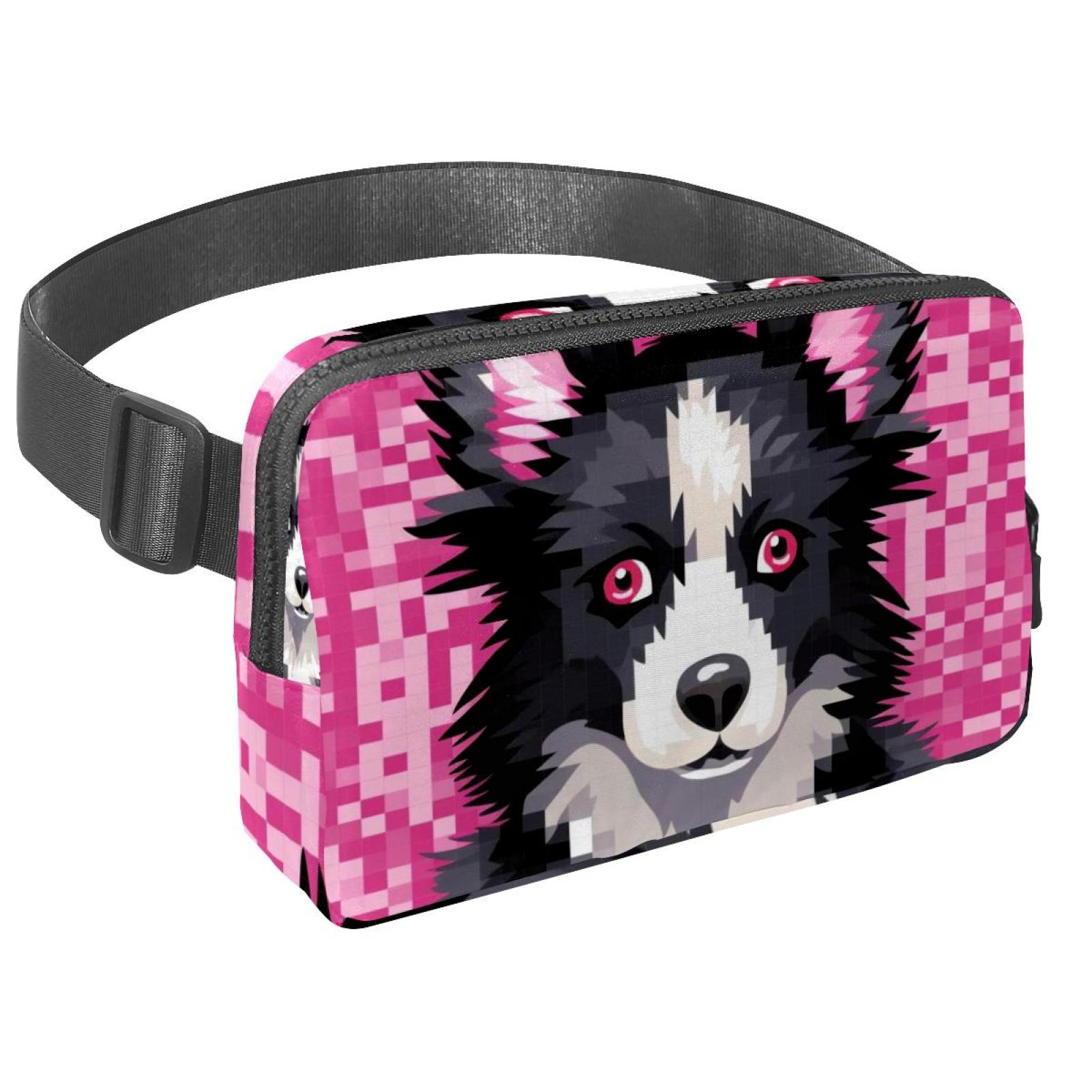 Pixel dog Lightweight Fanny Pack Waist Bag Cross Body Bag with ...