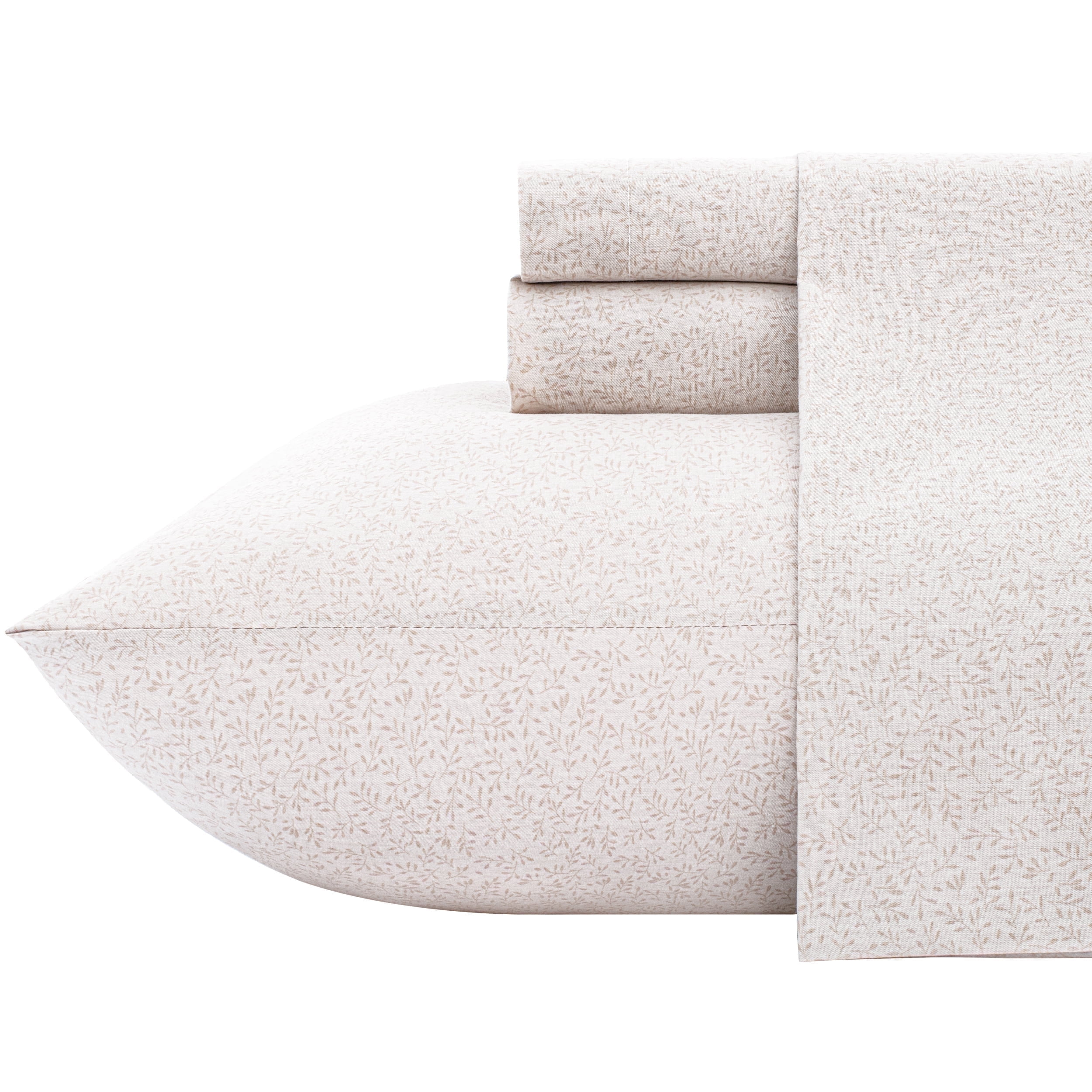 PixelForge 100% Cotton Full Size Sheets,4 Piece Pure Percale Bed Sheets ...