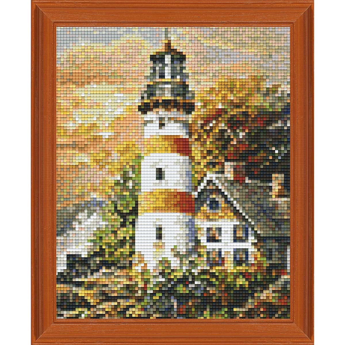 PixelHobby Lighthouse Cottage Kit & Frame Mosaic Art Kit - Walmart.com