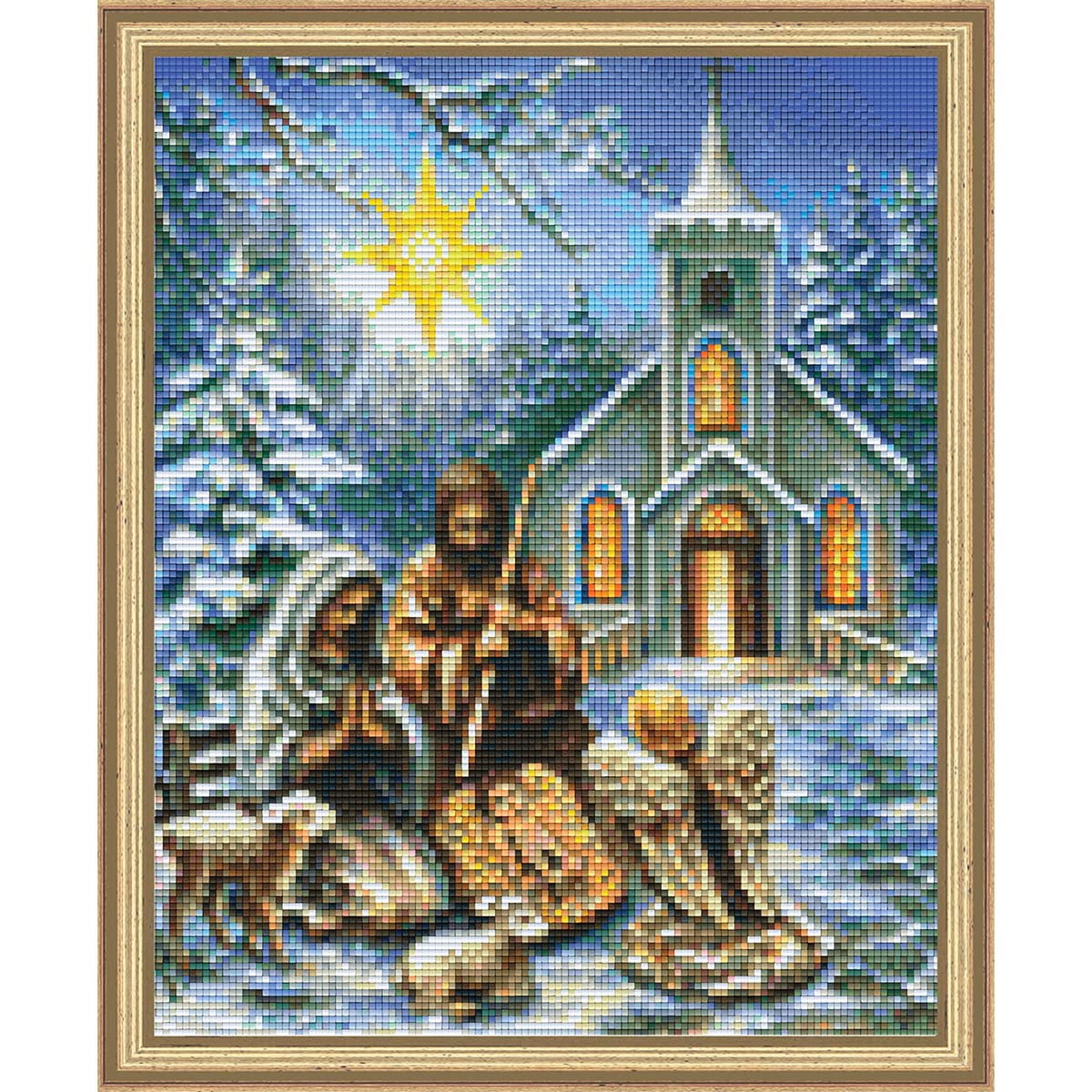 PixelHobby Nativity Kit & Frame Mosaic Art Kit - Walmart.com